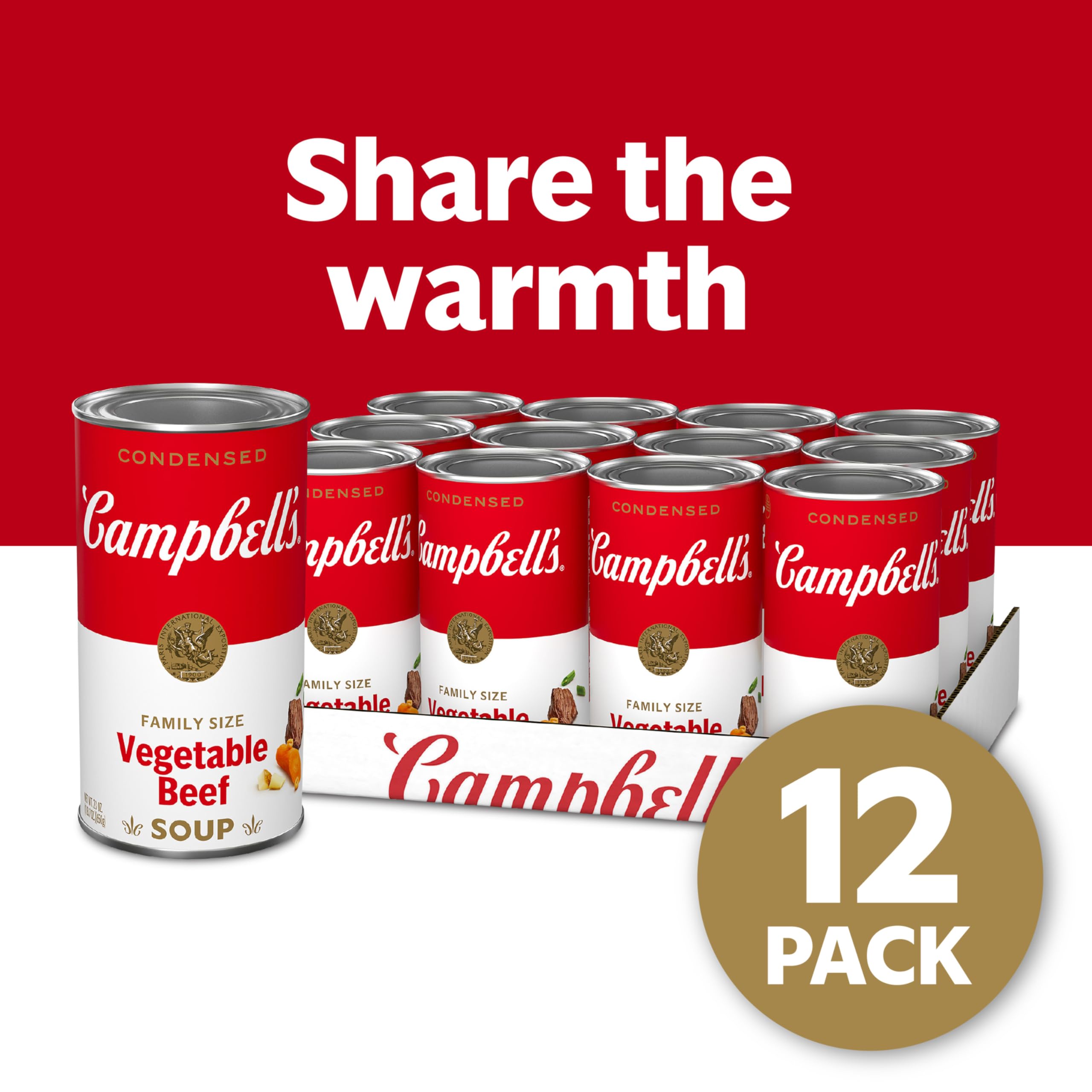 Snapklik.com : Campbells Condensed Family Size Vegetable Beef Soup, 23 ...