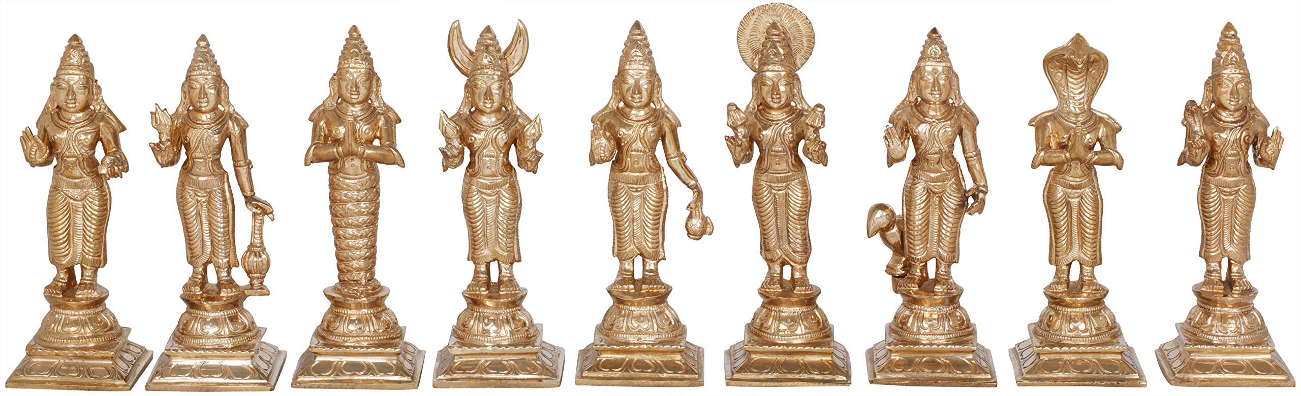 Buy Exotic India Navagrahas: Nine Planetary Gods - Surya, Chandra ...