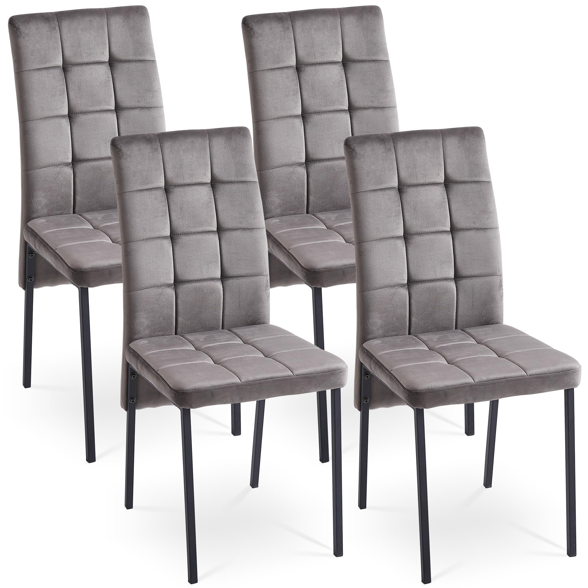 Amazon.com - Homedot Modern Dining Chair Set of 4, Elegant Velvet ...