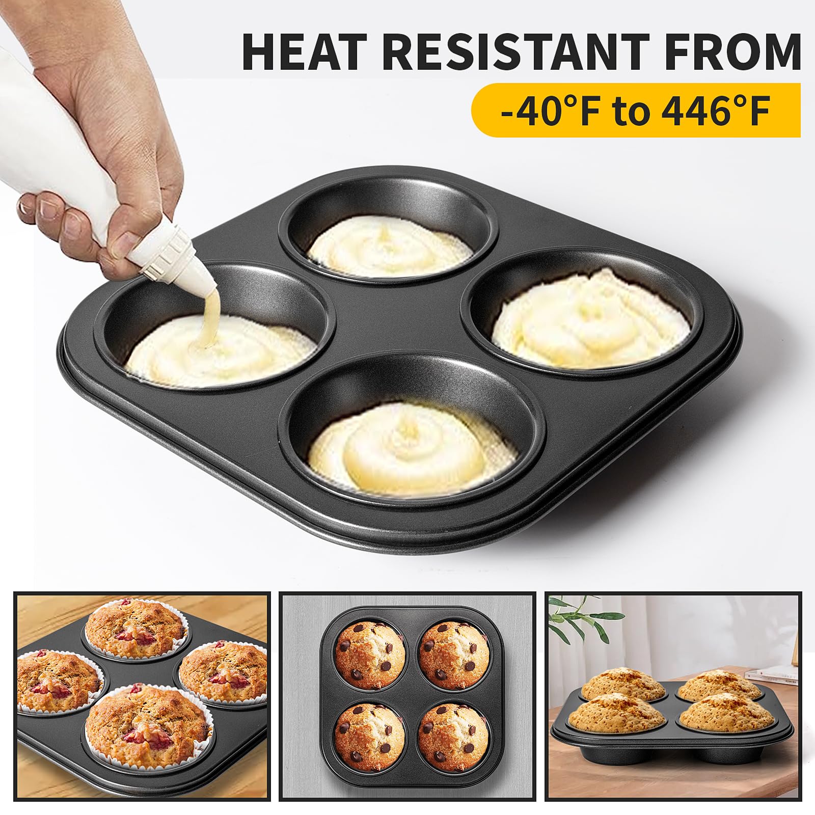 Snapklik.com : Air Fryer Muffin Pan, 2 Pack Cupcake Molds For Air Fryer ...