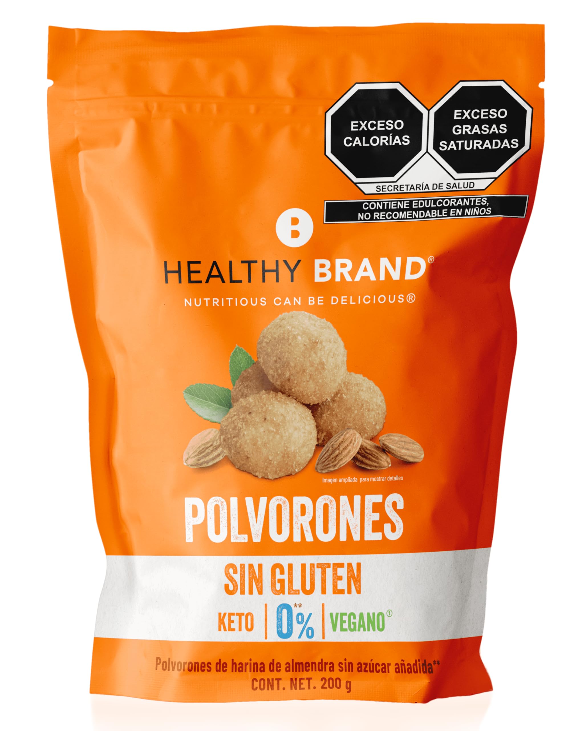 Healthy Brand | Polvorones Keto Veganos 200g : Amazon.com.mx: Alimentos y Bebidas