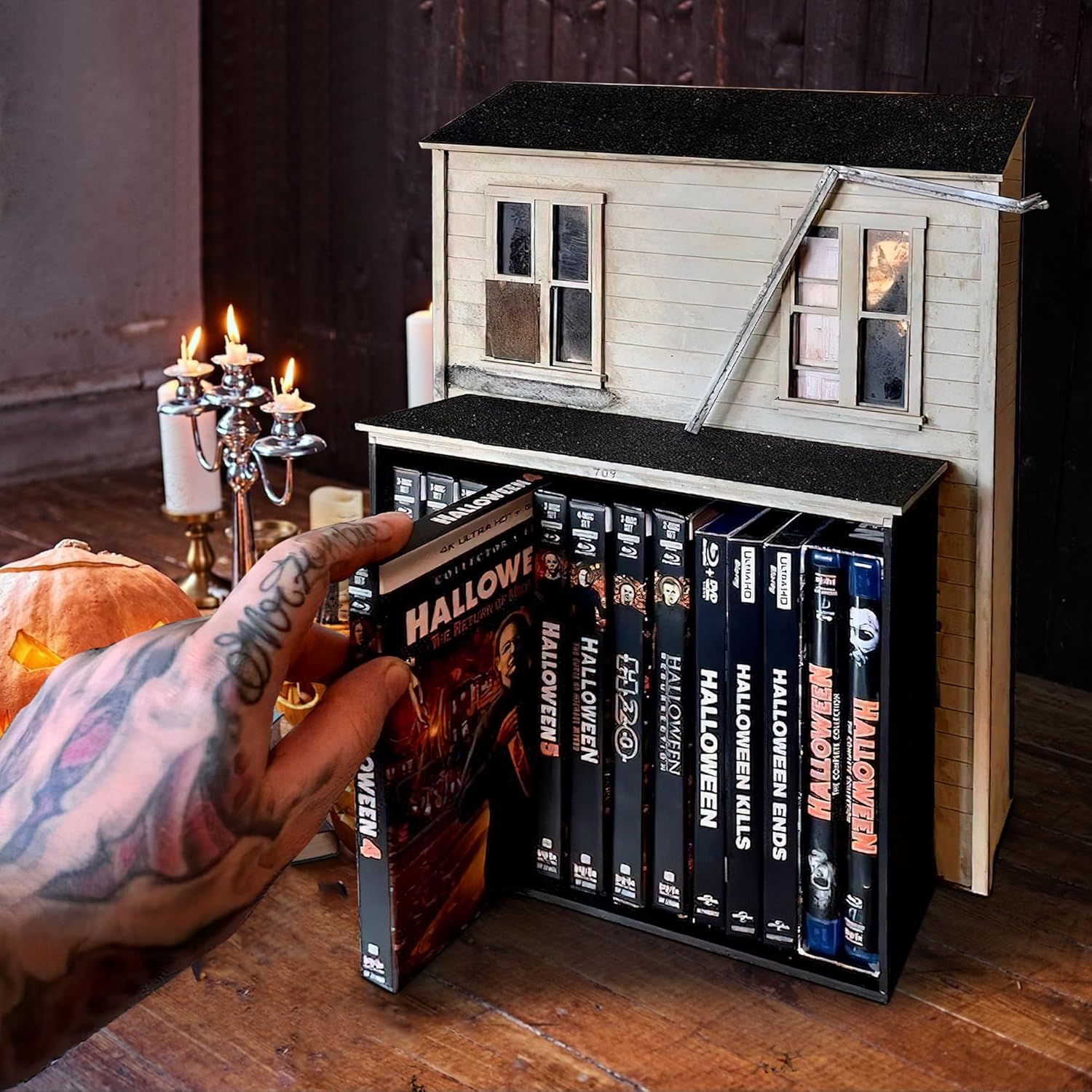 Amazon.com: Halloween Inspired Myers House Media Wooden Storage ...