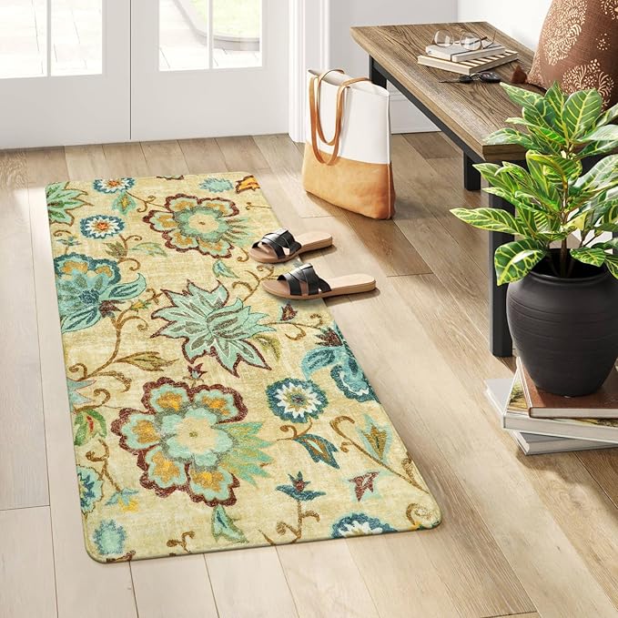 Amazon.com: Lahome Floral Runner Rug - 2x4 Area Rug Non-Slip Low-Pile ...