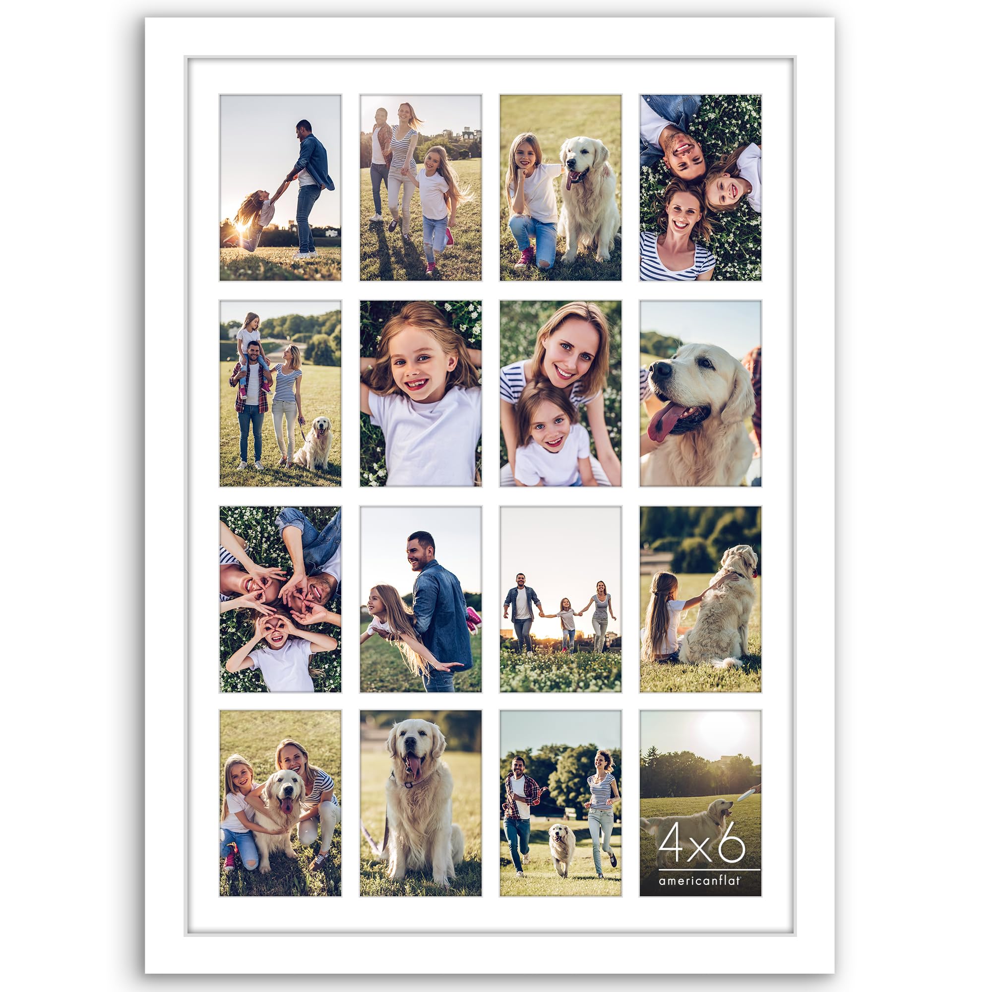 Amazon.com - Americanflat 18x26 Collage Picture Frame - Use as (16) 4x6 ...