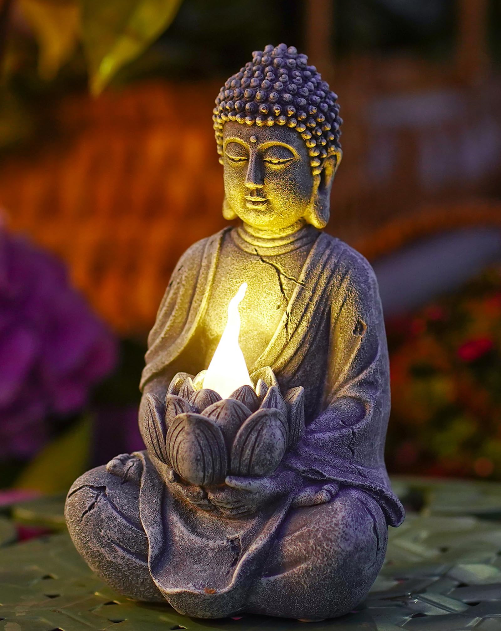 Amazon.de: TEMPELWELT® Deko Figur Buddha Statue Amithaba sitzend 15 cm ...