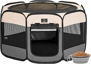 Amazon.com : A4Pet Portable Kitten Playpen for Cats, 27" Foldable Pet Playpen for Puppy/Cat ...