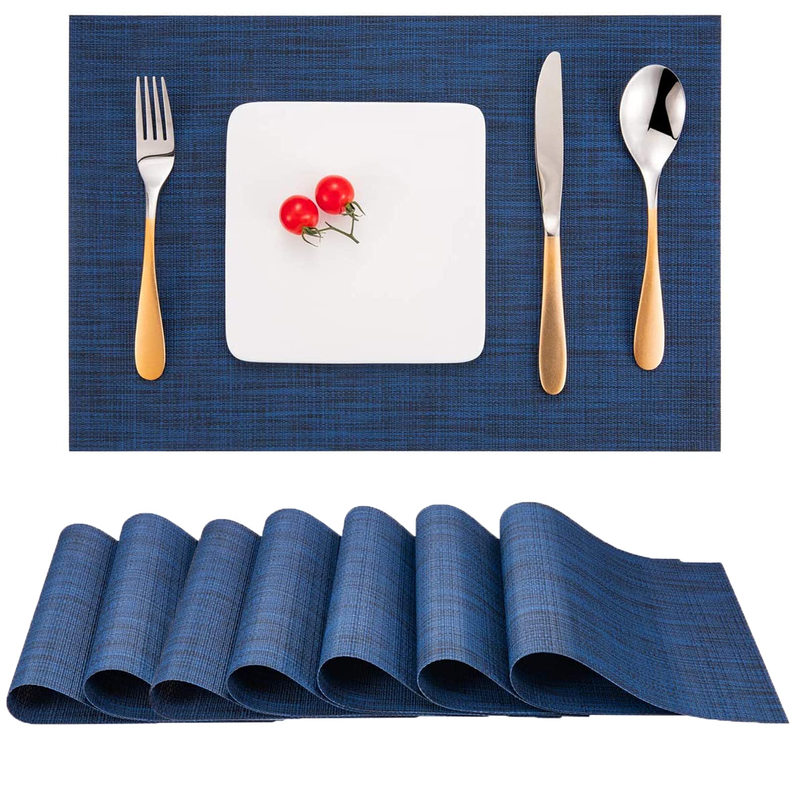 Amazon.com: Myir JUN Place Mats, Table Mats Set of 8 Indoor Placemats ...