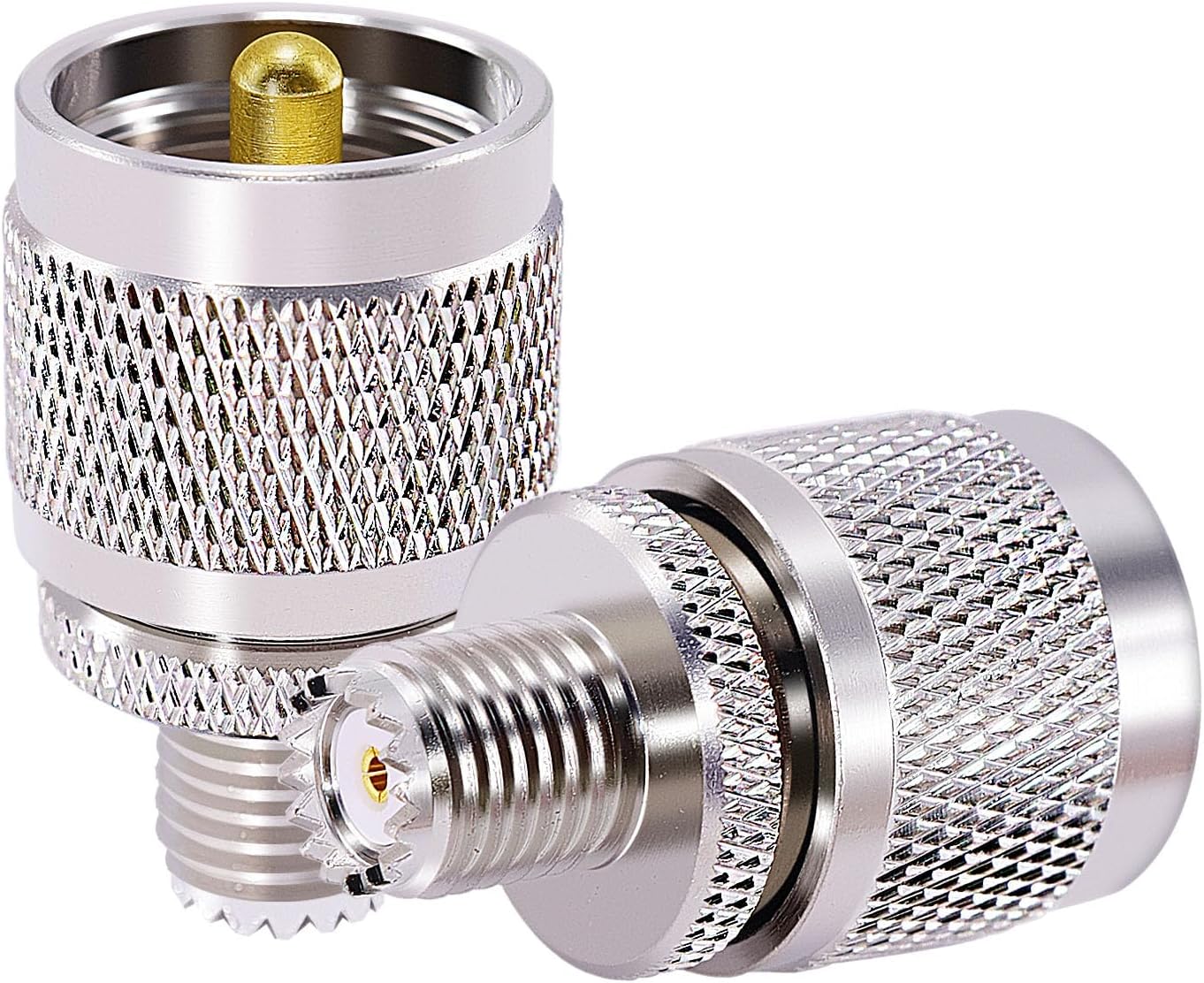 Amazon.com: GIZWIZ RF Coax Adapter Mini UHF Female/Jack to N Male/Plug 2pcs Pack : Electronics