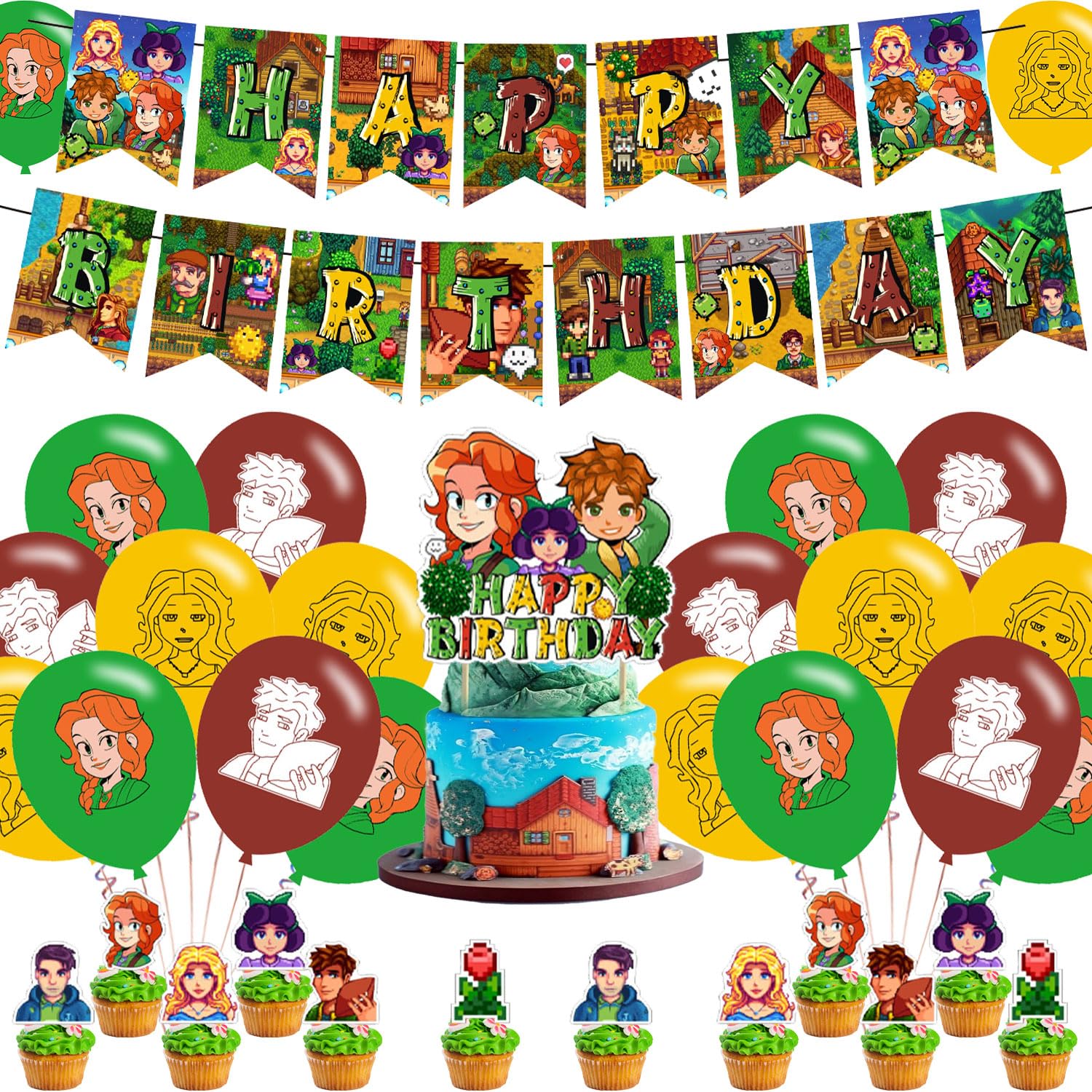 Buy Stardew Valley Birthday Party Decorations,Stardew Valley Party ...