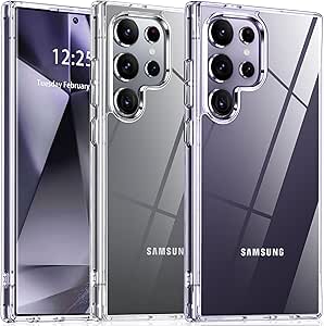 Amazon.com: Oterkin for Samsung Galaxy S24 Ultra Case Clear, [20X Anti-Yellowing] S24 Ultra ...