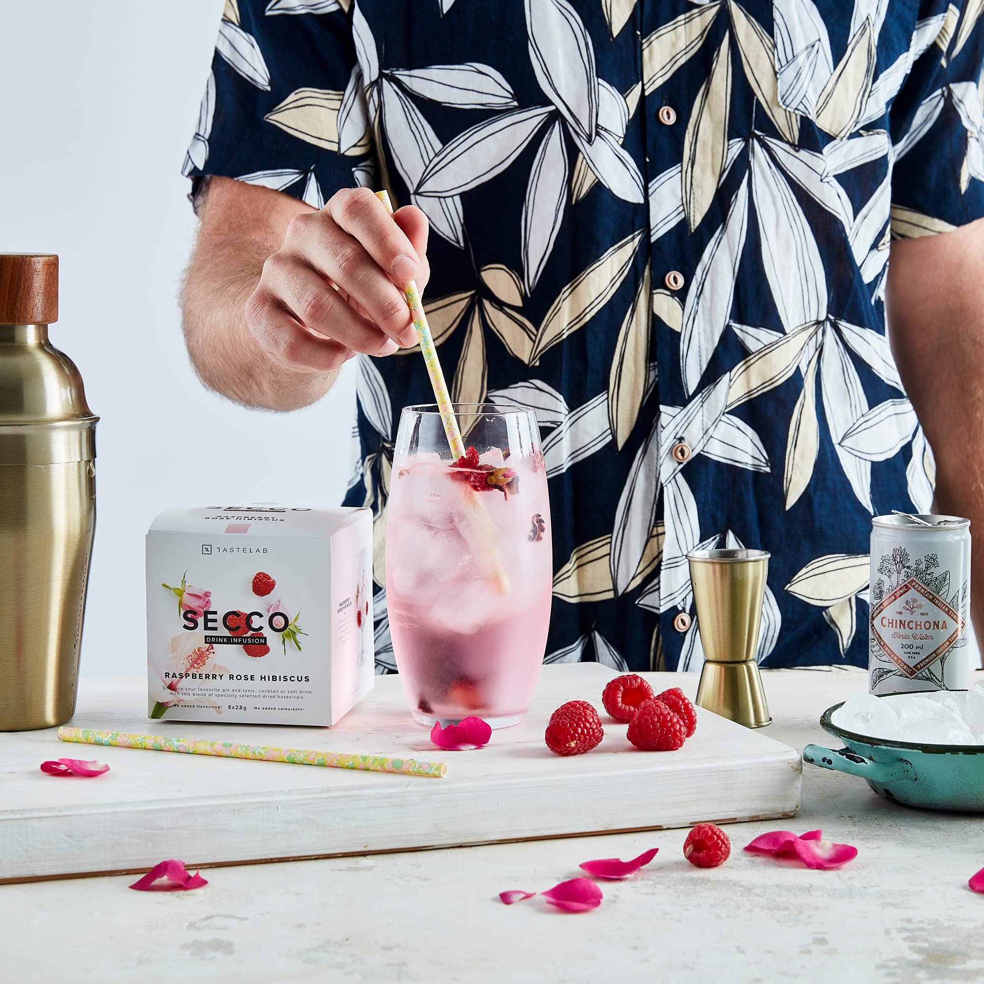 Buy Secco Raspberry Rose Hibiscus Drink Infusion –Botanical Sachets for ...