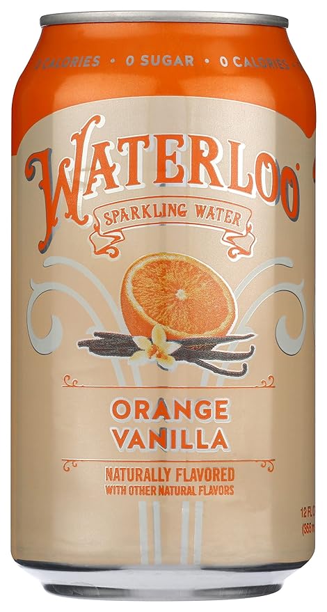Amazon.com: Waterloo Sparkling Water Orange Vanilla Sparkling Water Single, 12 FZ : Grocery ...