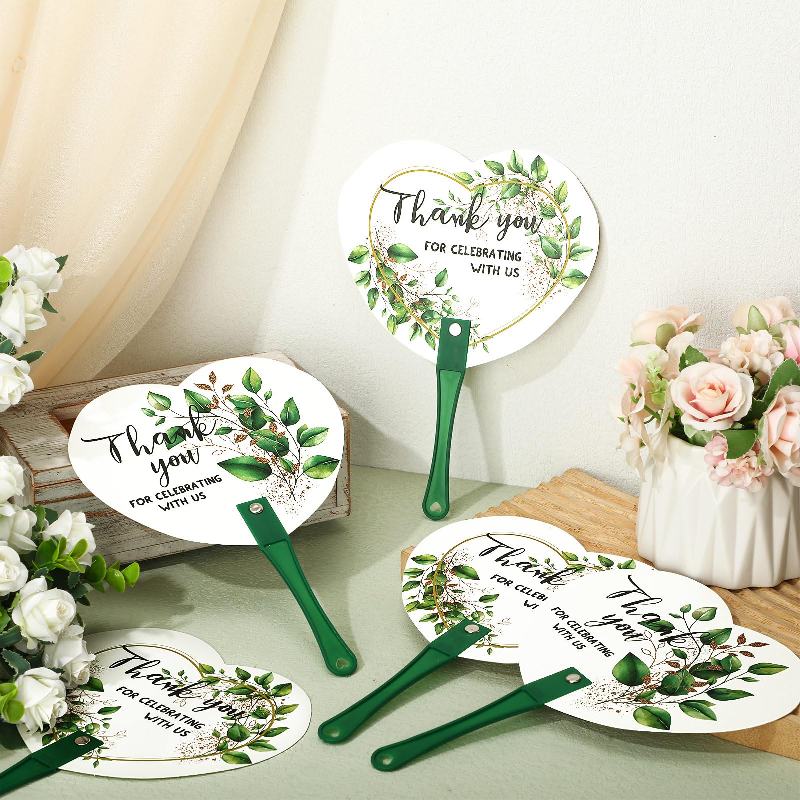 Fan Thank You Card Sayings Thank You Message Wedding Program Fan
