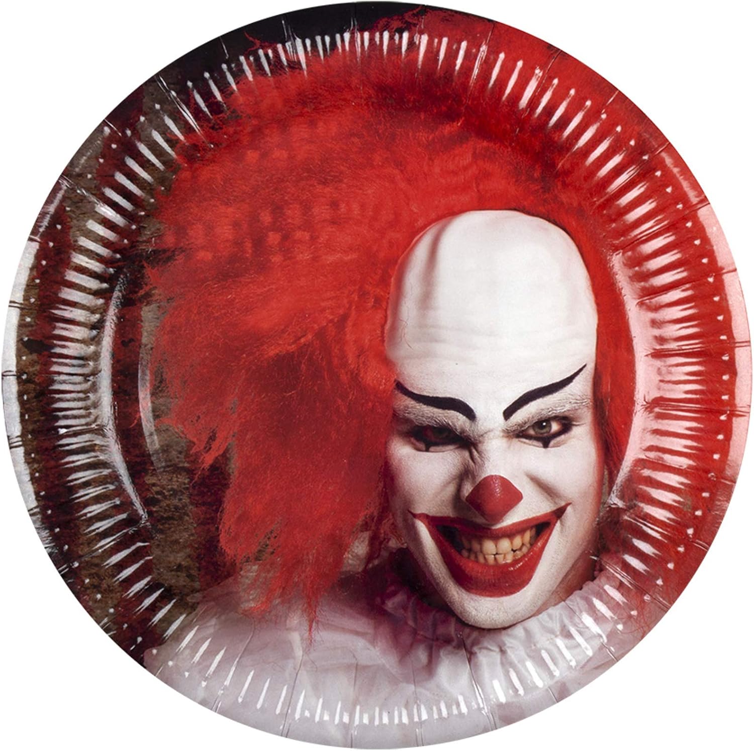Amazon.com: Set 6 Plates Horror clown (23 cm) : Home & Kitchen