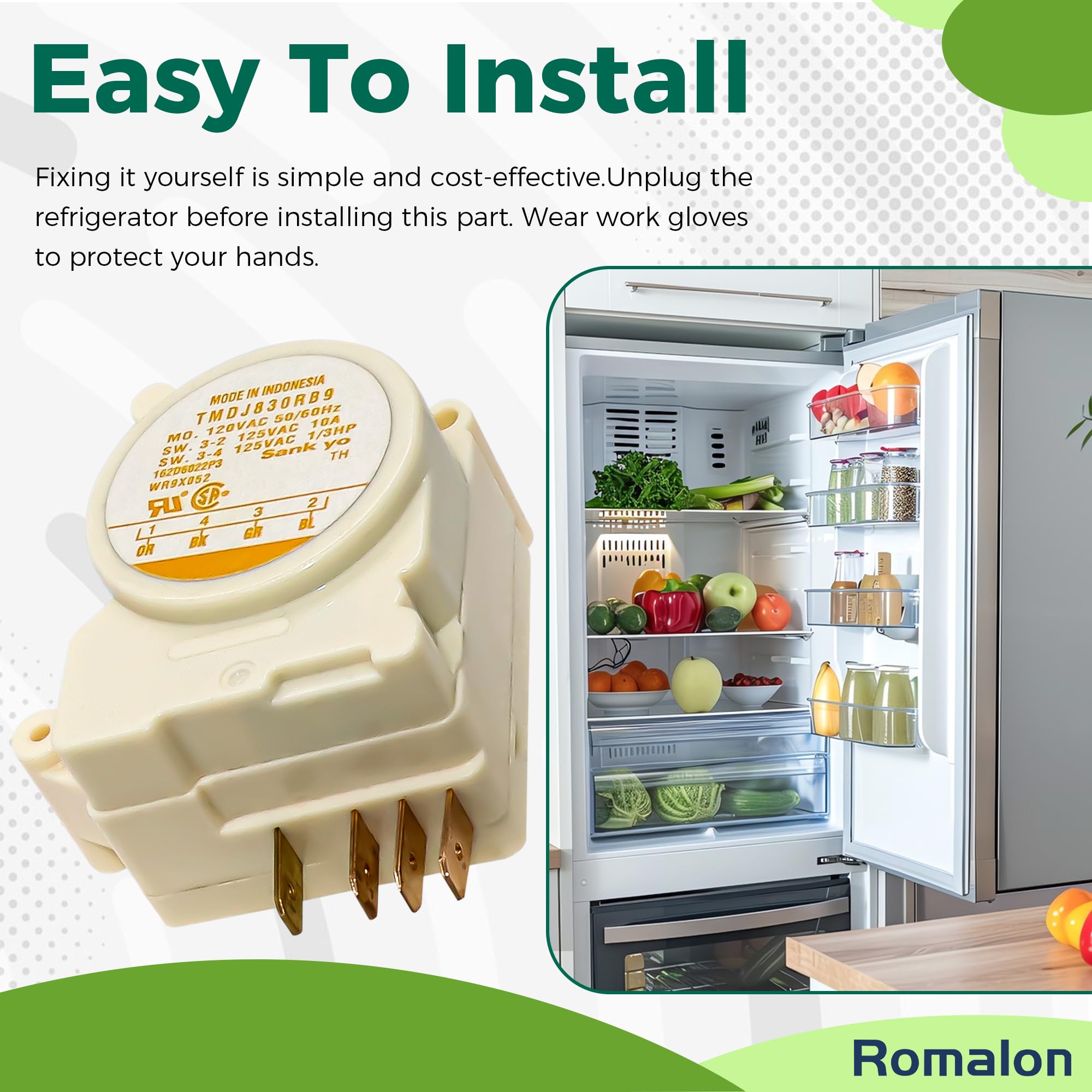 Snapklik.com : WR9X502 Defrost Timer Control Replacement Part ...