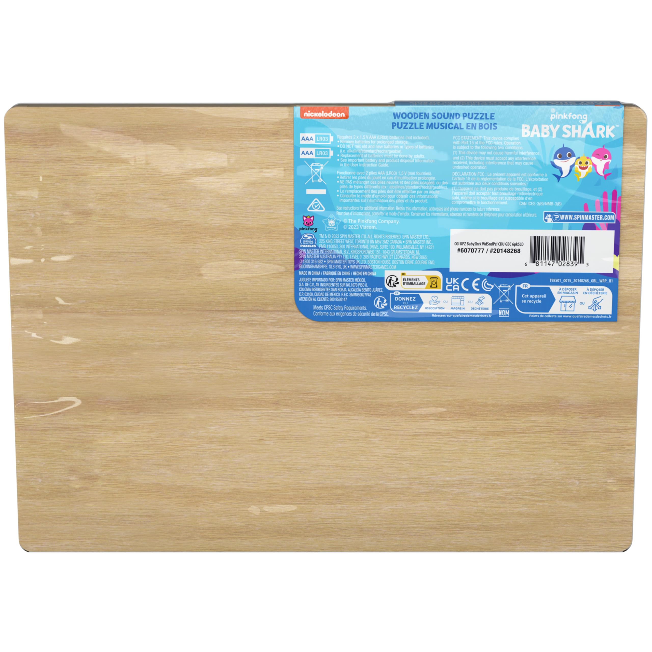 Snapklik.com : Pinkfong Baby Shark Chunky Musical Wooden Sound Puzzle ...