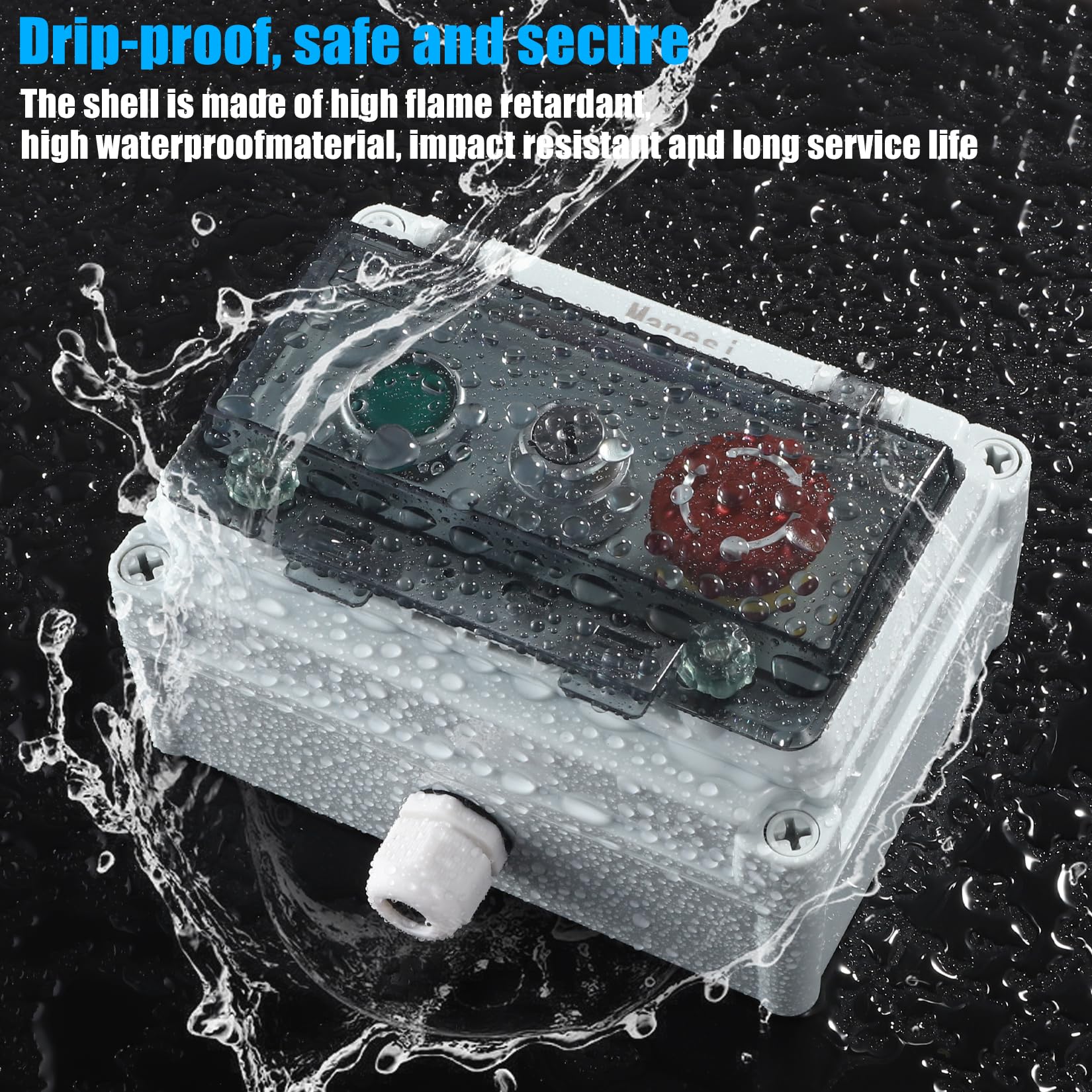 Snapklik.com : Push Button Station IP67 Outdoor Waterproof Button ...