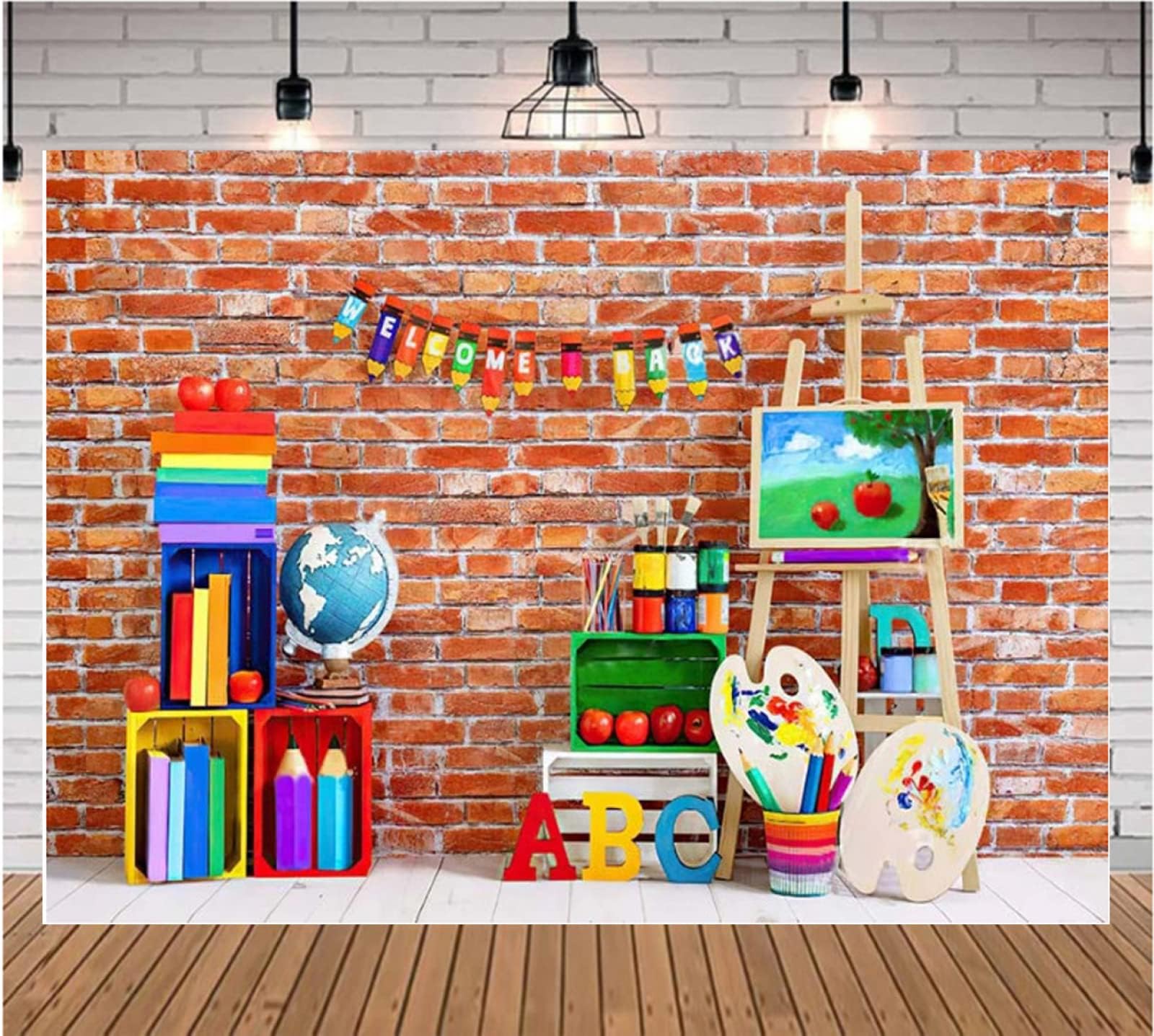 Amazon.com : Leyiyi 6x4ft Welcome Back to School Backdrop School Season ...