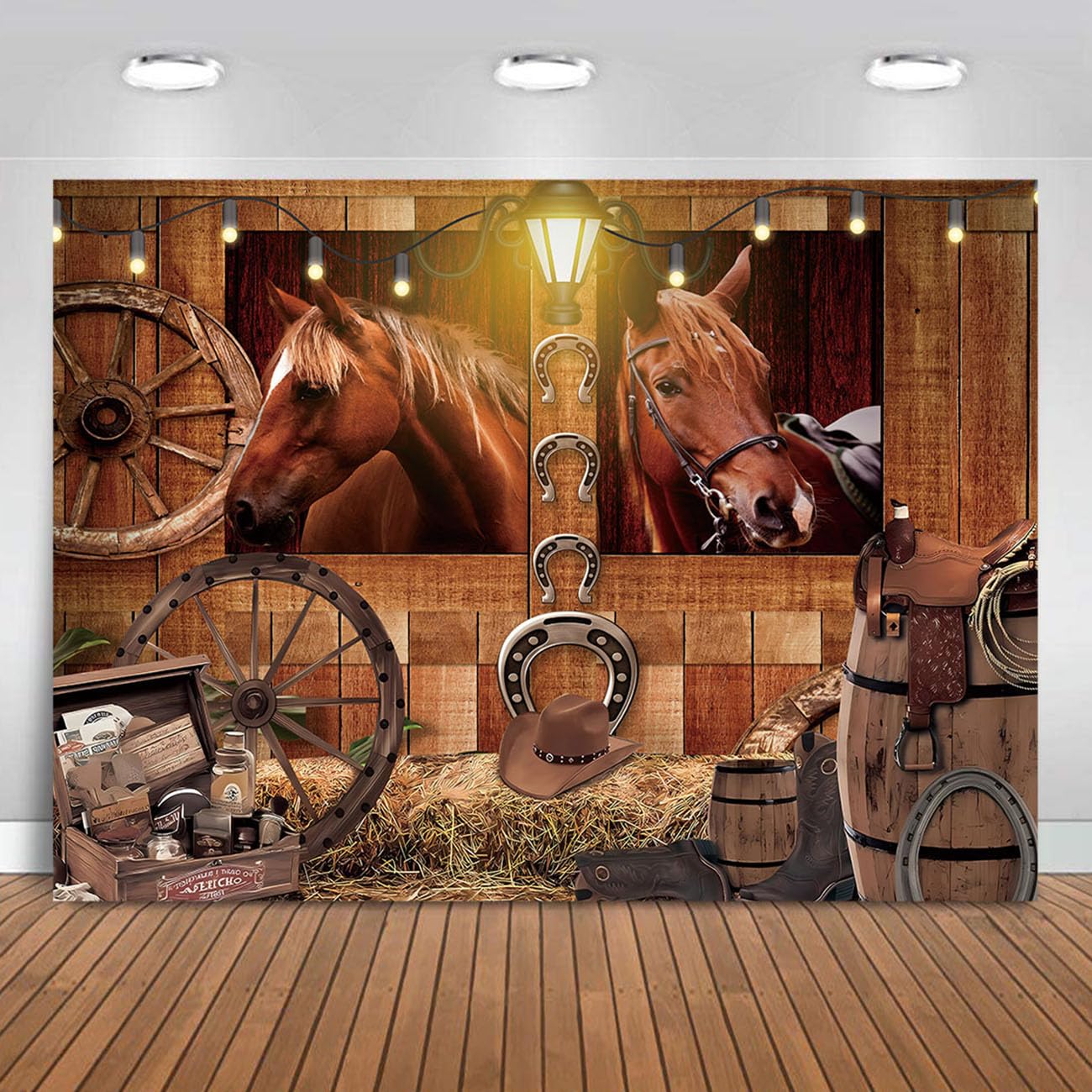 Amazon.com : MAQTT 7x5FT Western Wild Stable Background Photography ...