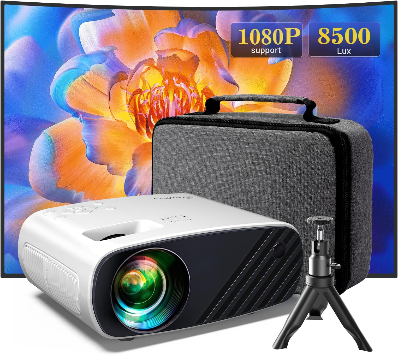 Amazon.com: Projector, GooDee Portable Mini Projector LED Video ...