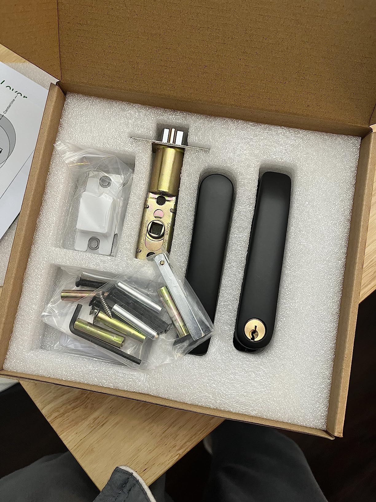 $17/mo - Finance Smart Door Handle Lock with Keypad: Yamiry Fingerprint ...