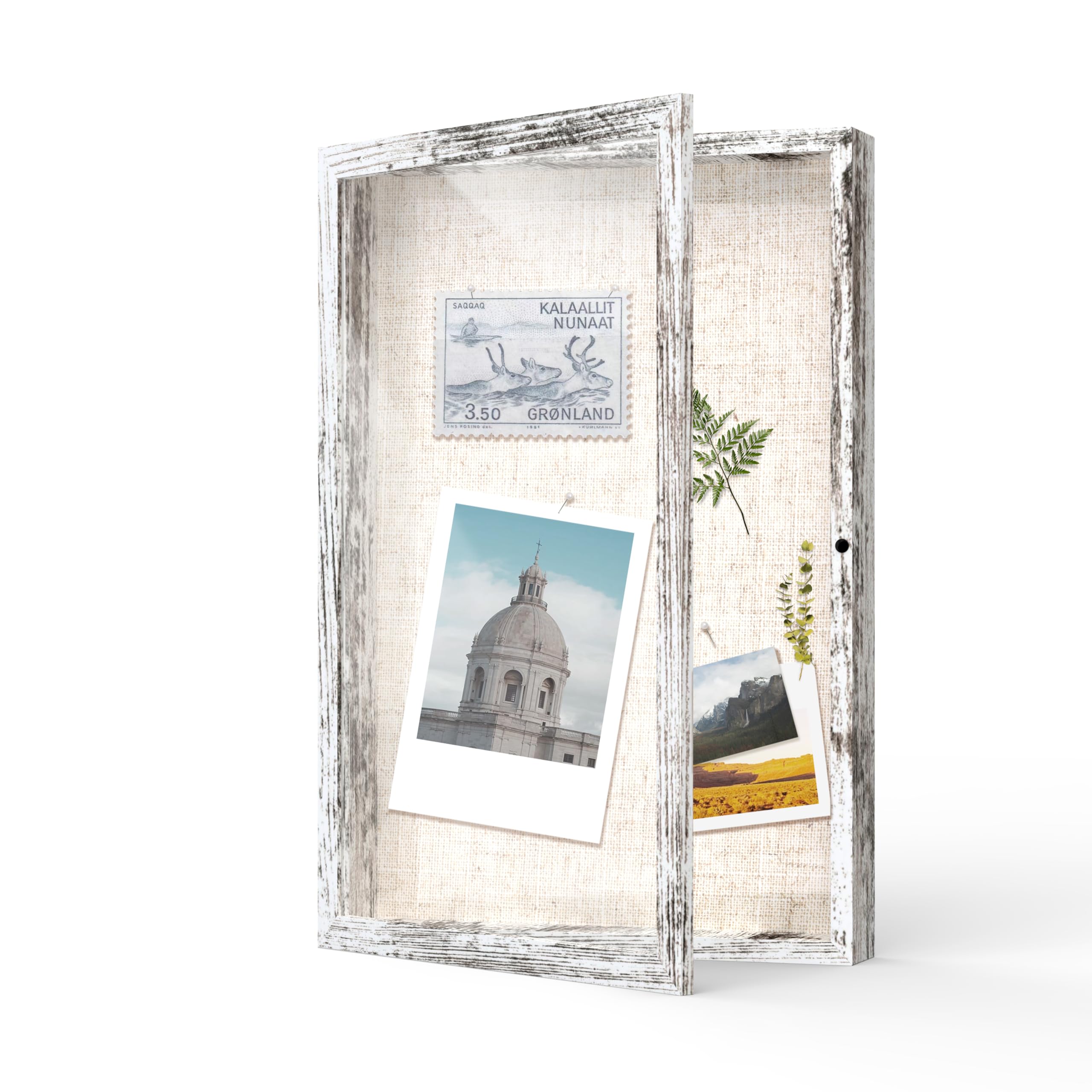 Amazon.com - FrameWorks 12x18 Deep Shadow Box Frame, Wooden Display ...