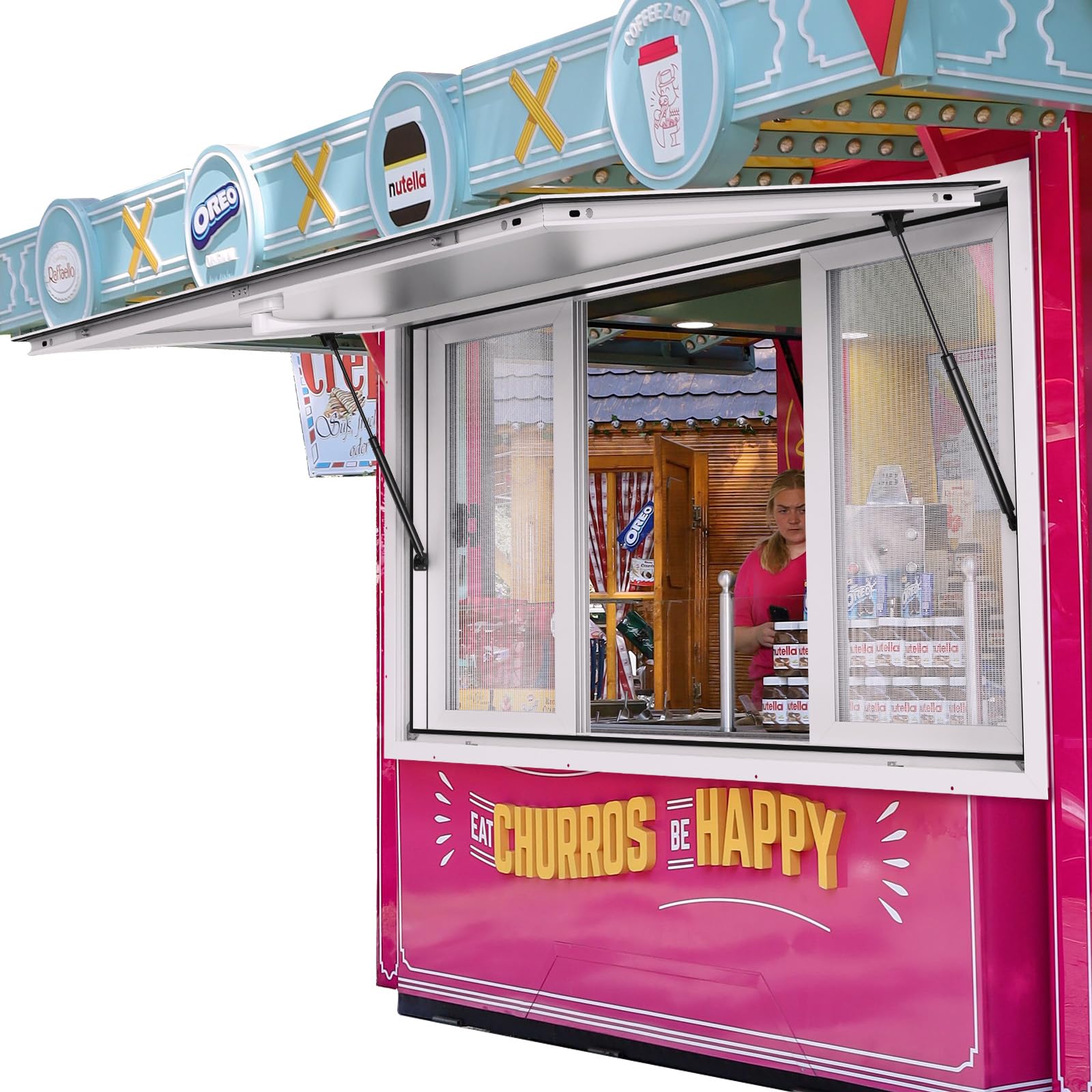Amazon.com: VEVOR Concession Window 48"x36", Aluminum Alloy Food Truck ...