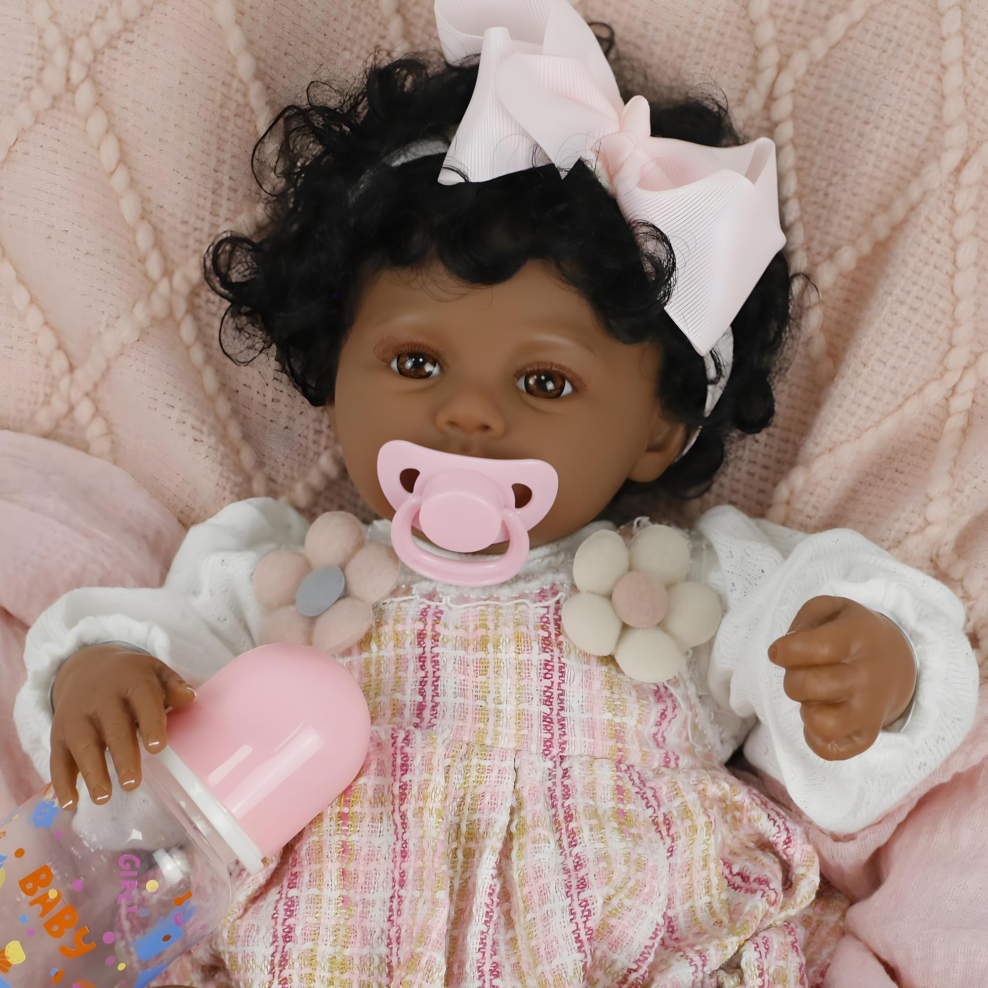 Amazon.com: Black Baby Magic Reborn Destiny Doll w/Accessories, 6 Piece ...