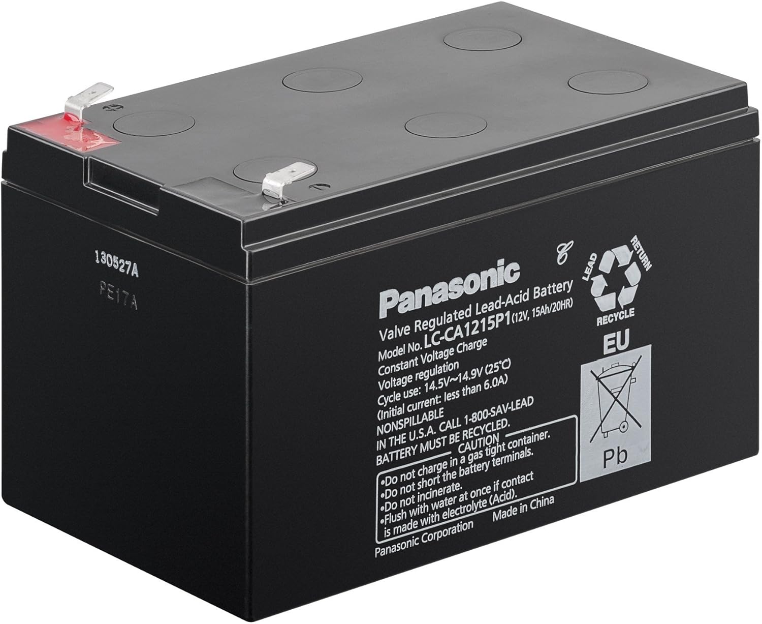 Panasonic LC-CA1215P1 Lead Battery 12V: Amazon.co.uk: Electronics & Photo