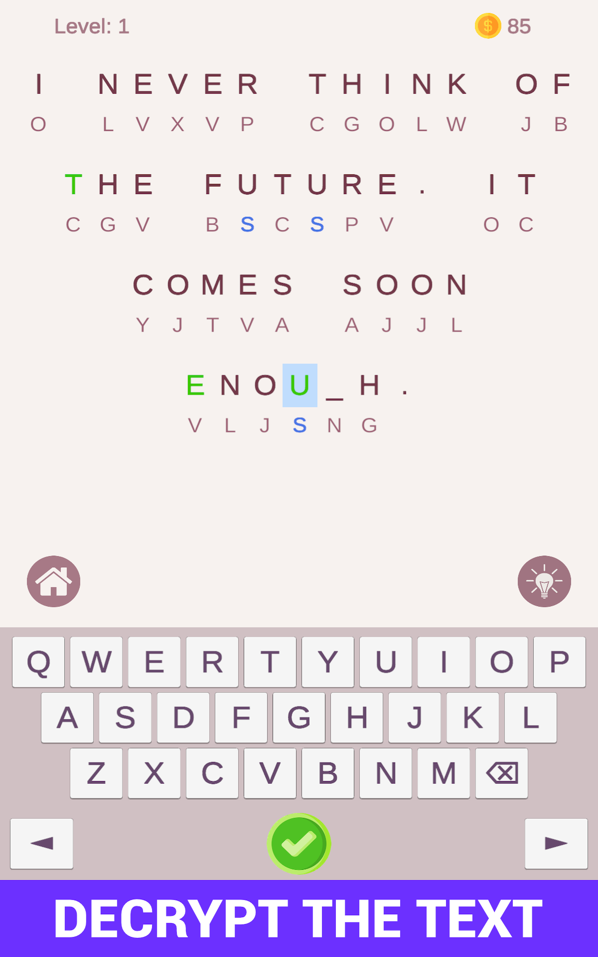 Cryptogram Word Puzzles - App on Amazon Appstore