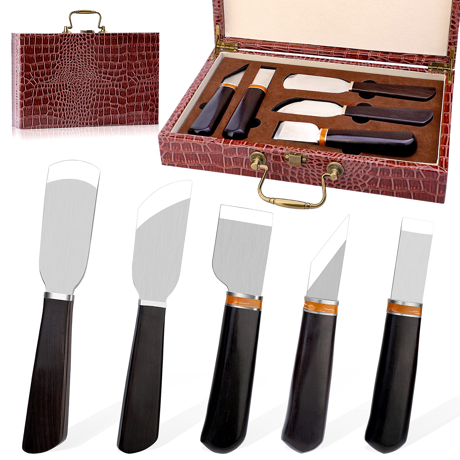 Buy Leather with Professional Tool Box,5 Pack Leather Cutting with ...