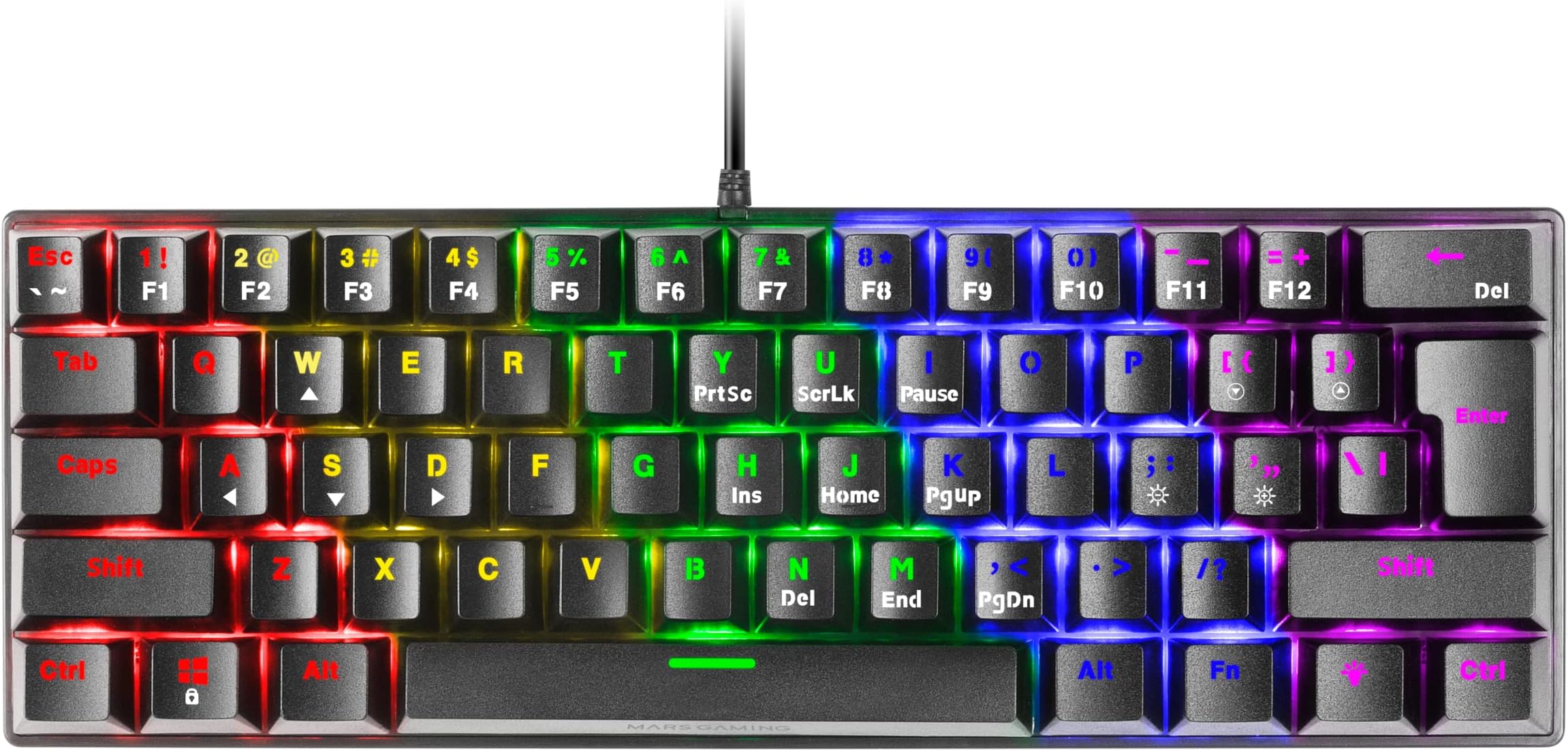 Dierya DK61se Clavier Gamer Mécanique 60% Câblé avec Interrupteur Rouge ...