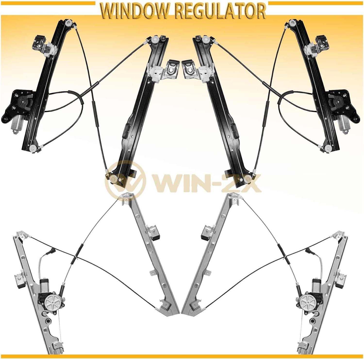 Amazon.com: WIN-2X New 4pcs Complete Front+Rear Driver and Passenger ...