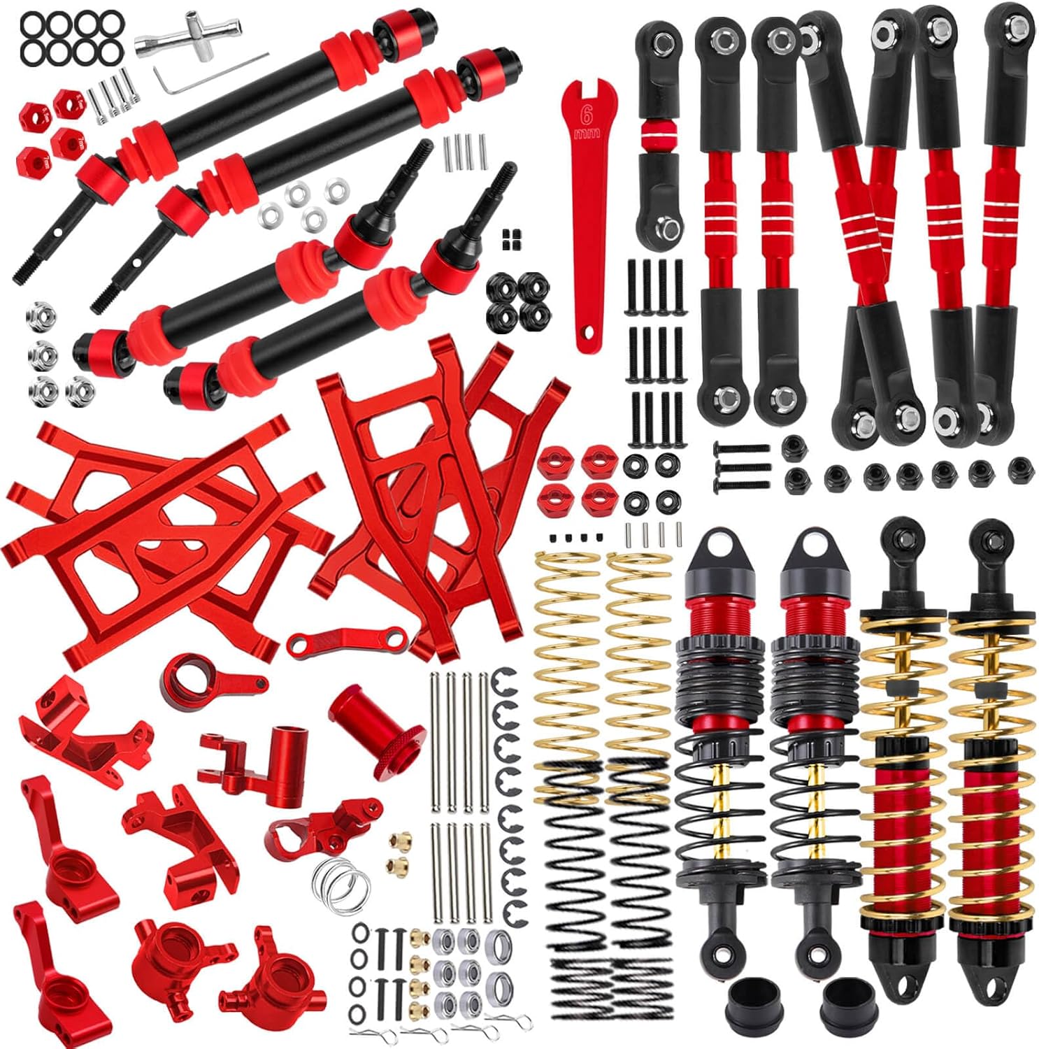 Amazon.com: hopsupRC CVD Driveshafts Drive Shaft Axles&Shocks ...