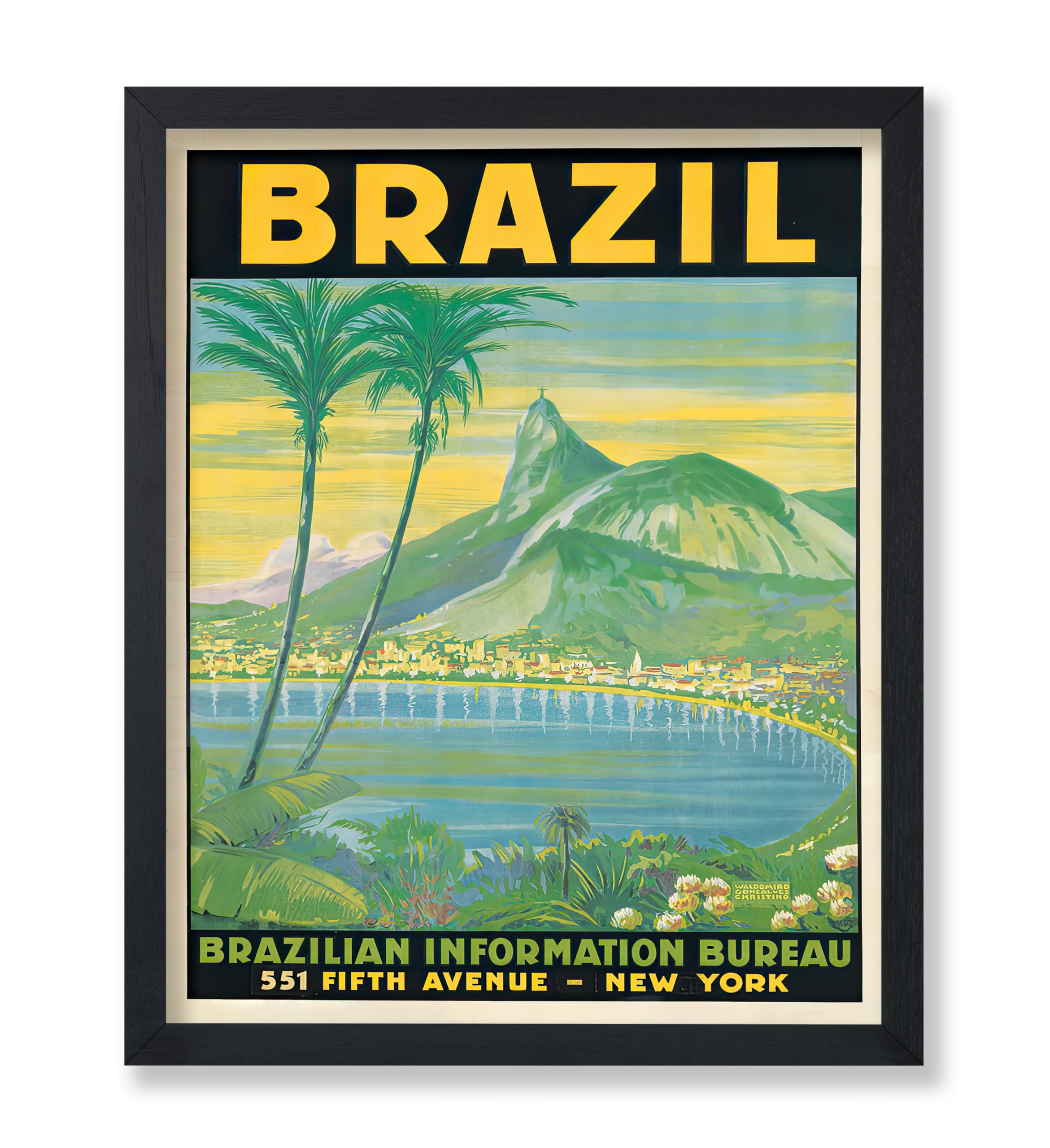 Amazon.com: Poster Master Vintage Travel Poster - Retro Brazil Print ...