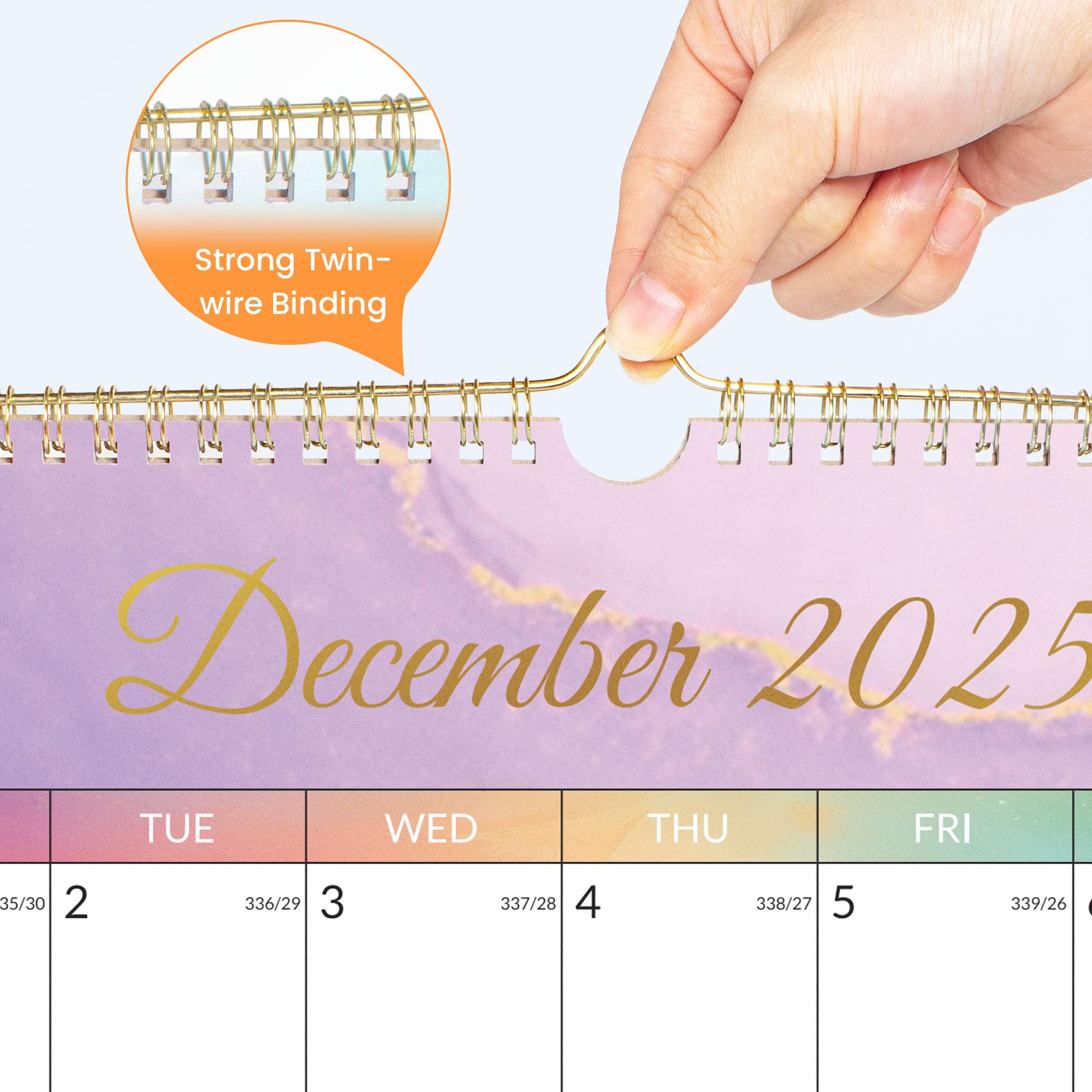 Snapklik.com : SUNEE 2026 Calendar Wall, 18 Months Hanging Monthly 2026 ...