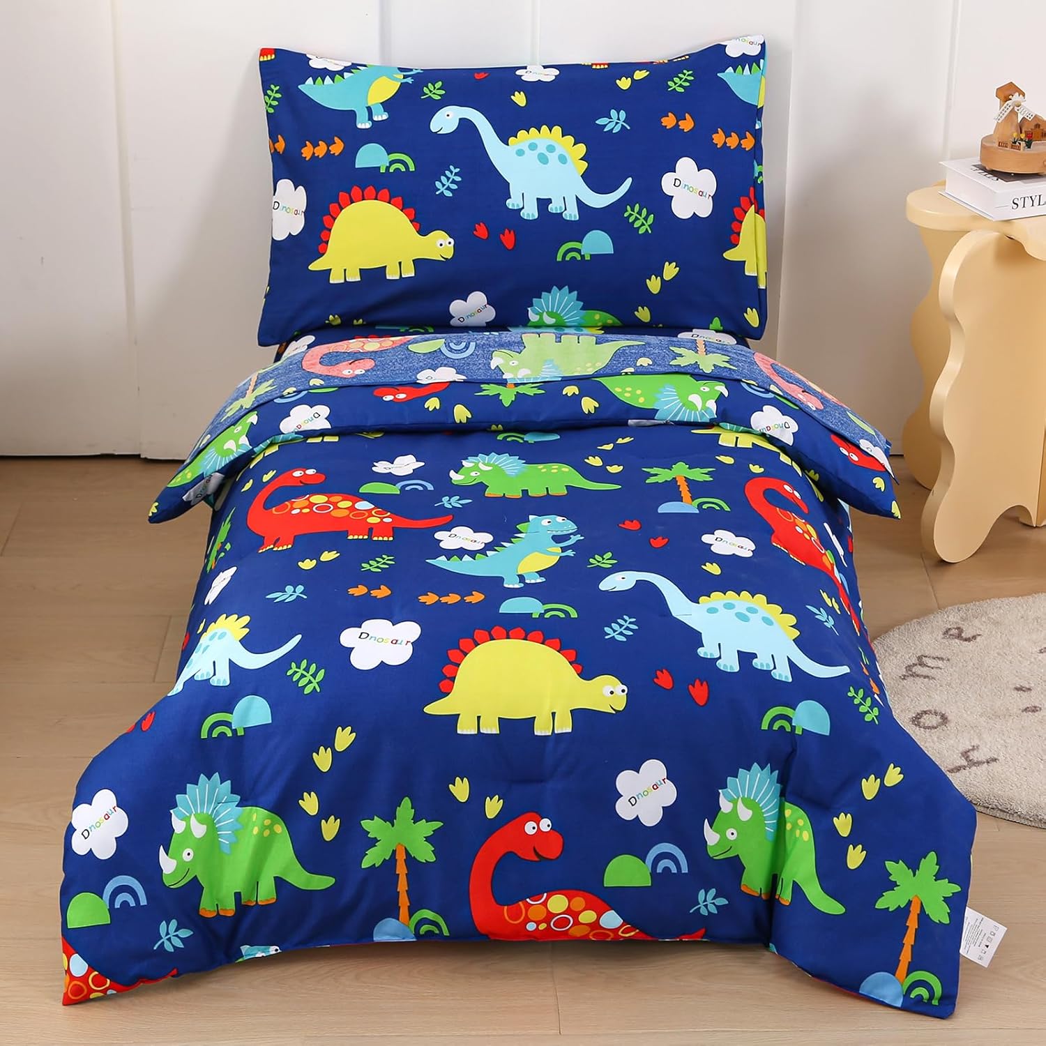 Amazon.com: Wowelife Toddler Bedding Sets for Boys, Premium 4 Piece ...