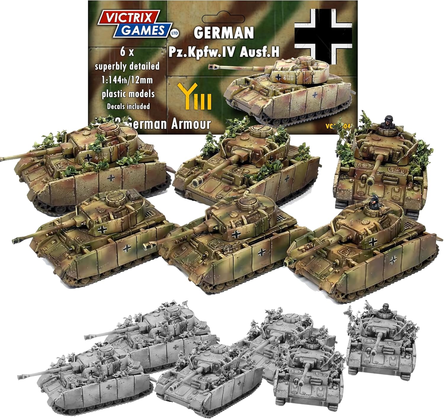 Amazon.com: Wargames Delivered - Victrix Panzer IV H 12mm (1:144) Scale ...