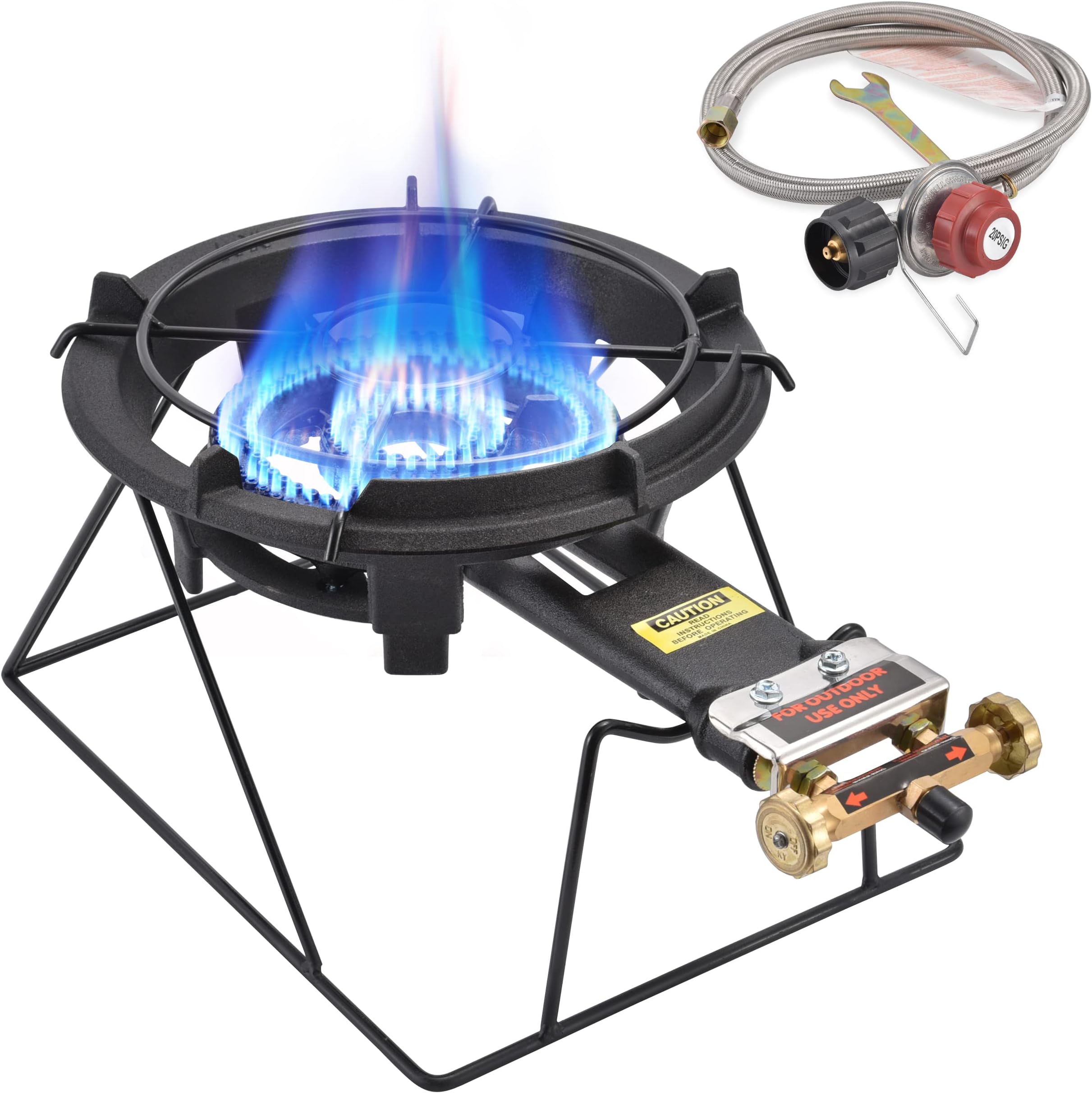 Amazon.com: CONCORD Roadster Burner. 13" Cast Iron Single Propane Wok ...