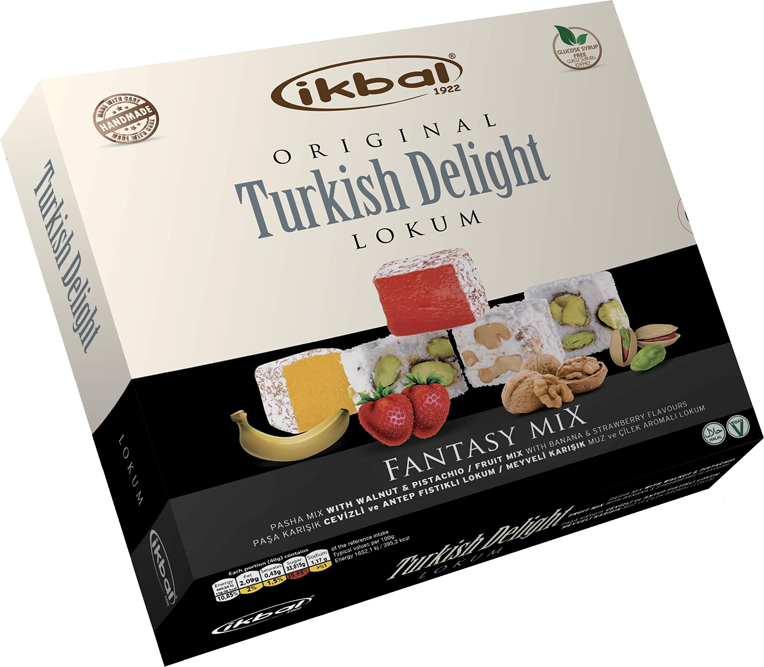 Handmade Ikbal Original Turkish Delight 350g Nut Selection Halal ...