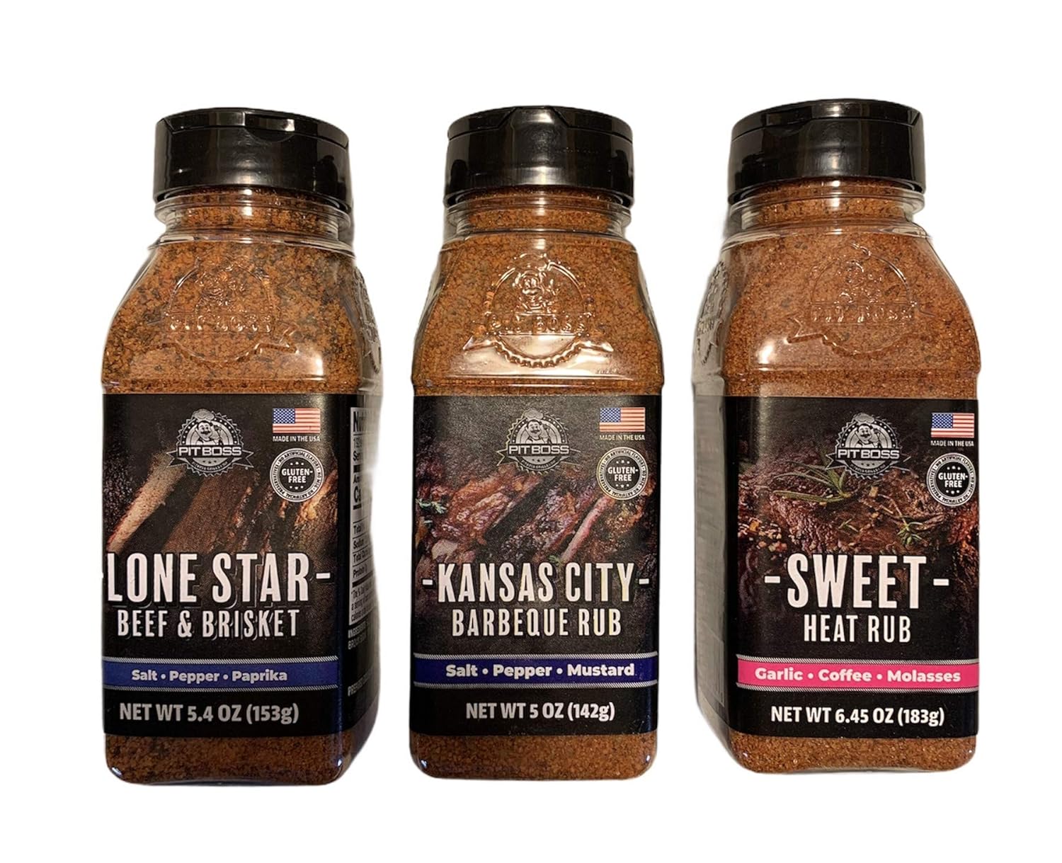 Amazon.com : Pit Boss Seasoning Bundle - (1) 5.4 Oz Lone Star Beef and ...