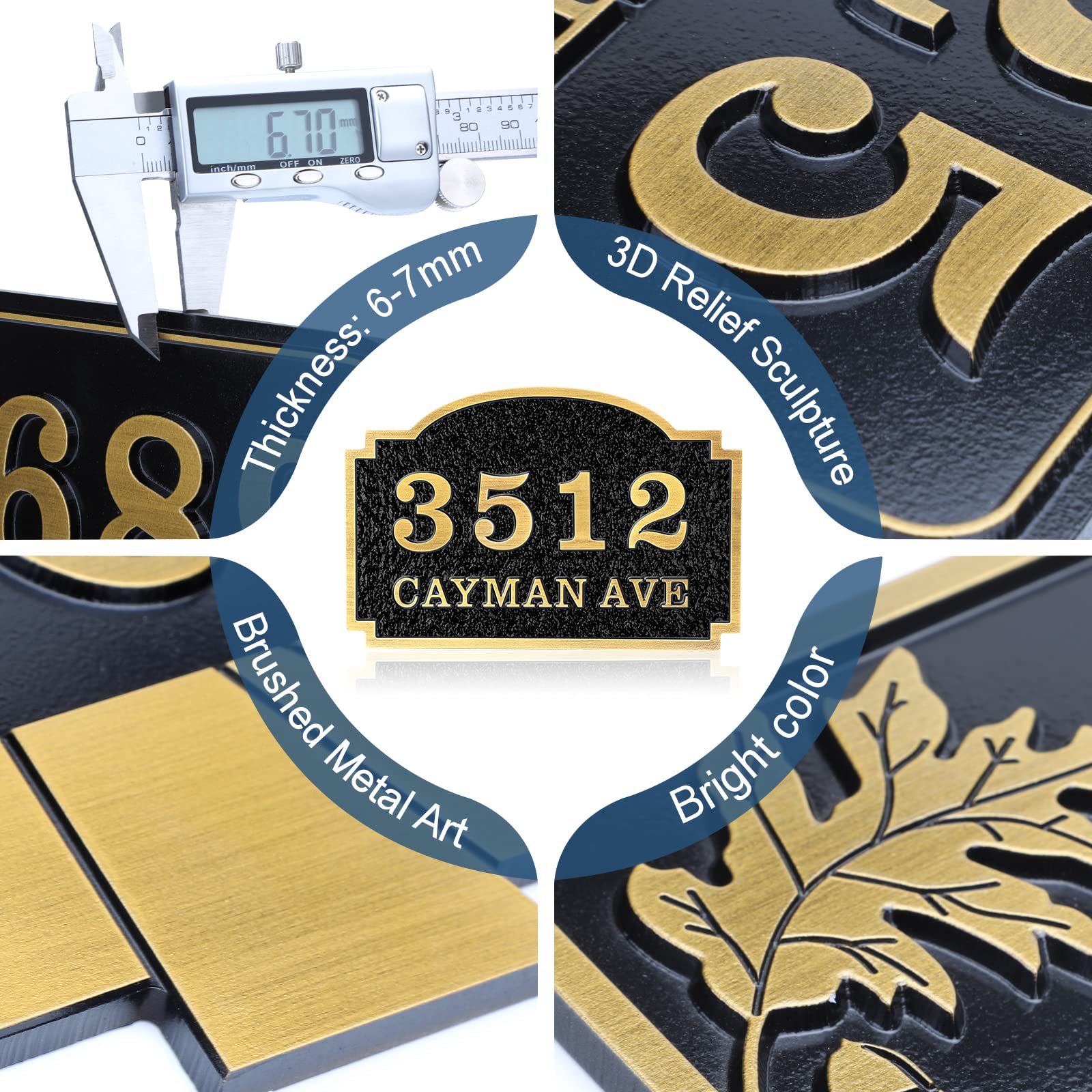 Snapklik.com : Personalized Cast House Address Plaque Custom House ...