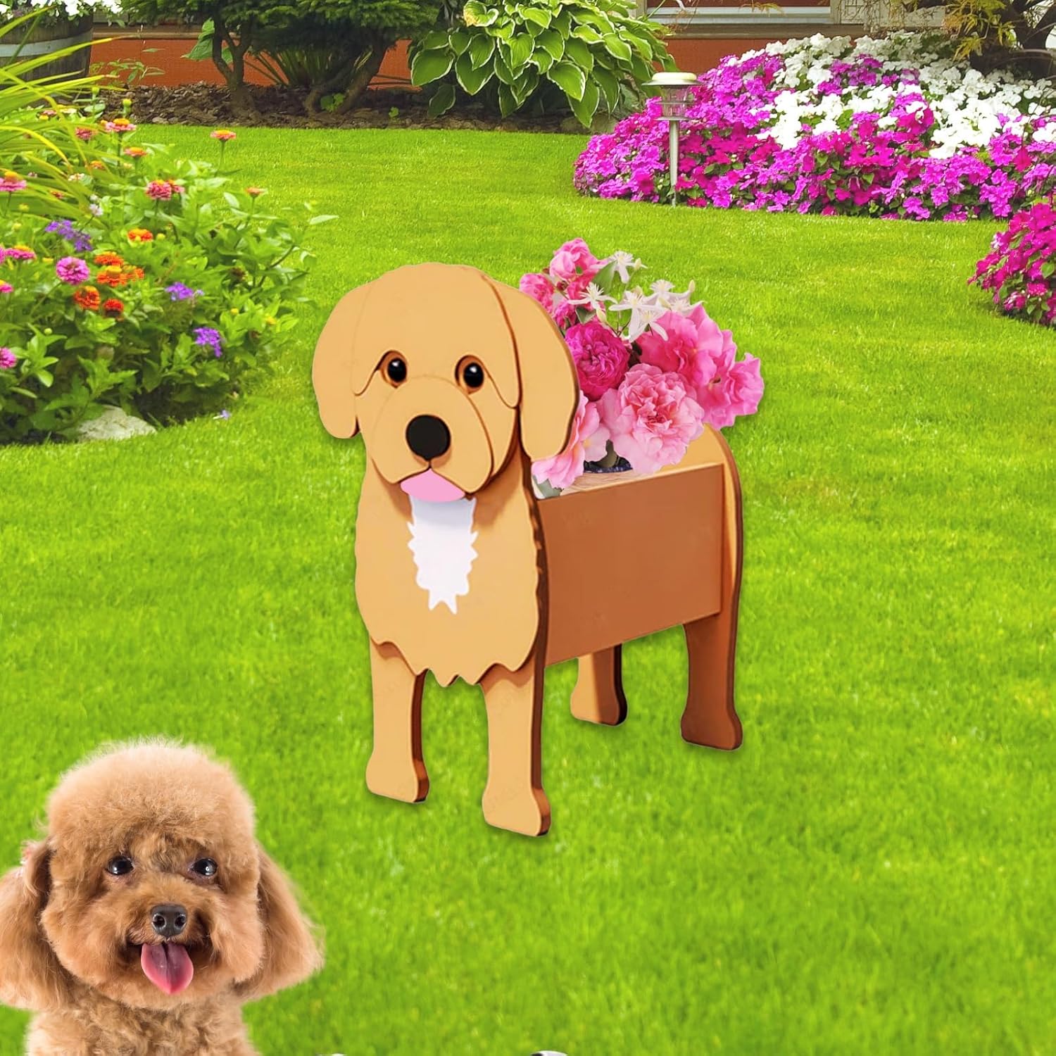 Amazon.com : strolfay Cavoodle Dog Planter Plant Pots,Cute Dog Flower ...