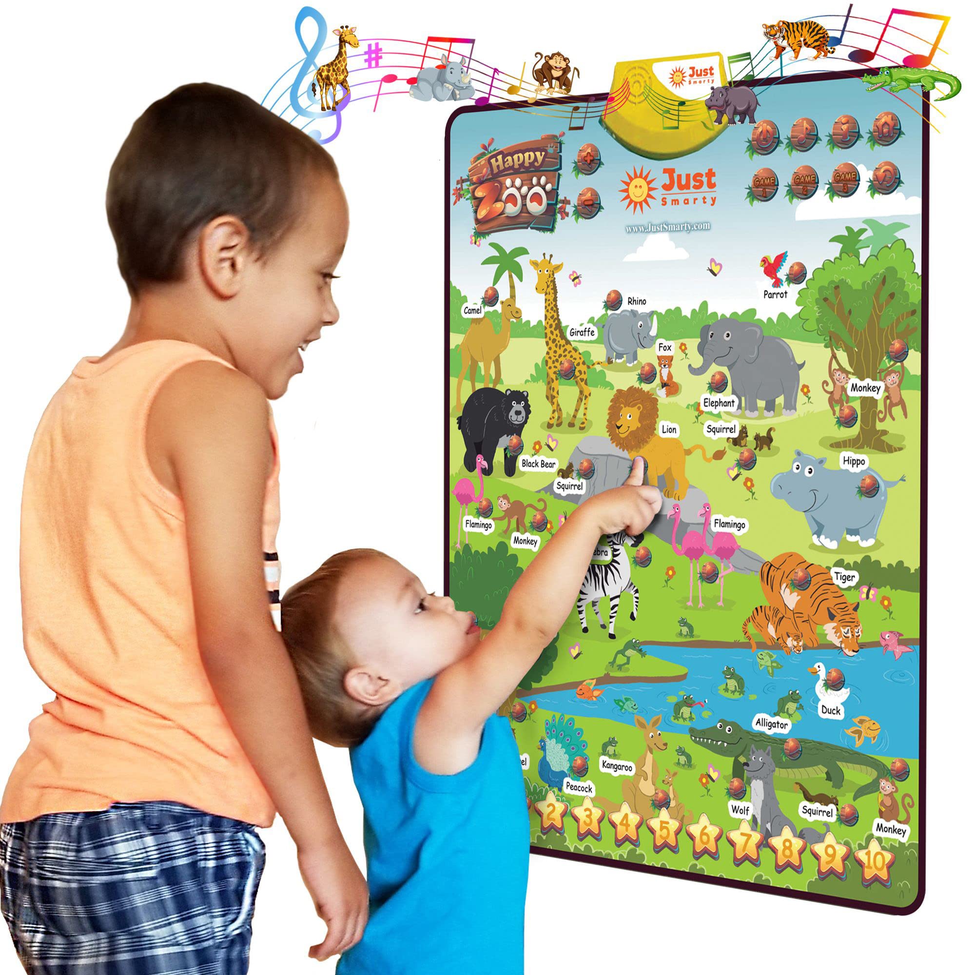 Buy Just SmartyZoo Animals Toddler Learning Toys Ages 3-6 | Animal ...