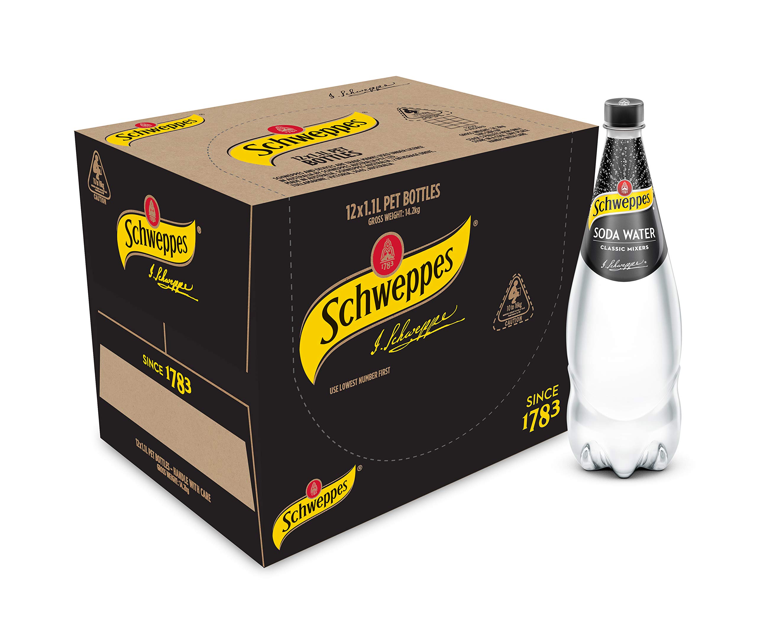 Schweppes Soda Water, 12 x 1.1L : Amazon.com.au: Pantry Food & Drinks