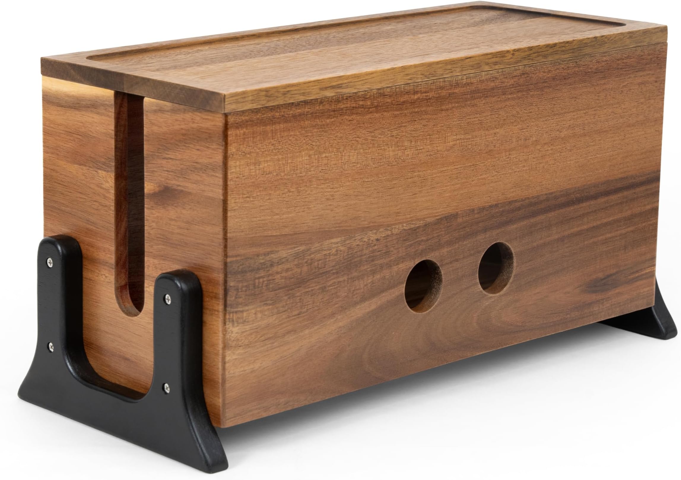 Amazon.com: Changsuo Cable Management Box Wooden Cord Organizer Box for ...