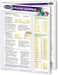 Amazon.com: Italian Grammar Guide - Languages Quick Reference Guide by ...