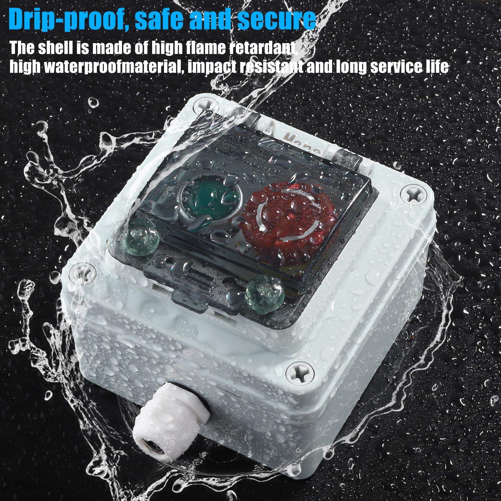 Snapklik.com : IP67 Outdoor Waterproof Box 2 Push Button (Letter ...