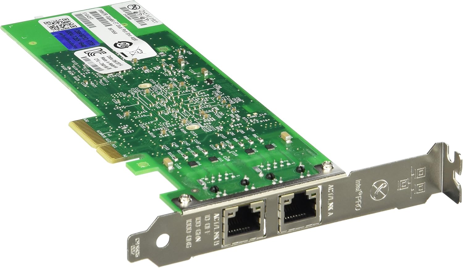 Intel Gigabit ET Dual Port Server Adapter Adaptateur réseau PCI Express ...
