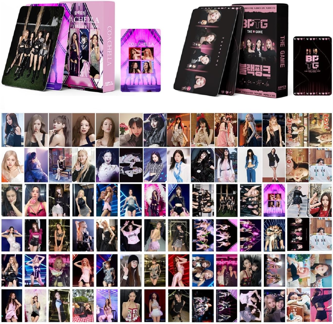 Amazon.com : 2Pack/108PCS KPOP Star Photocards, KPOP Star Cards for ...